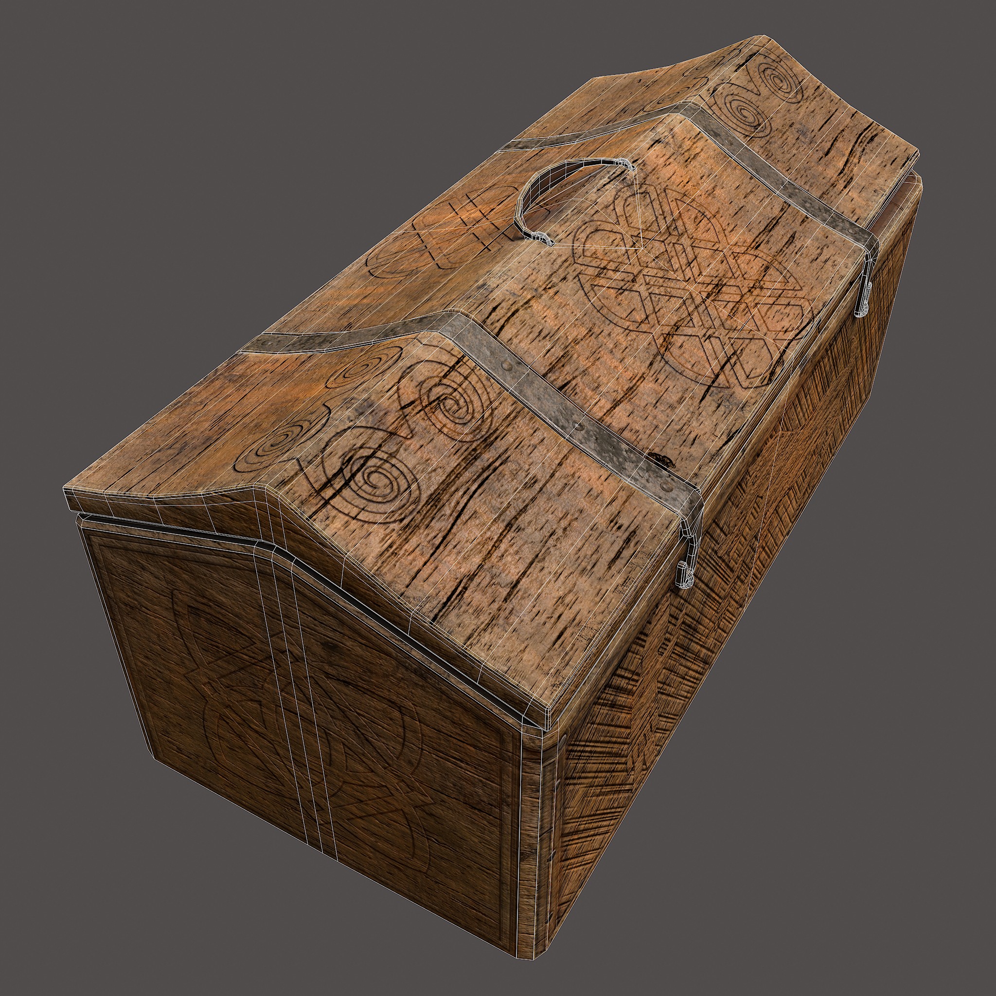 Medieval Carved Box - 3D Model by Get Dead Entertainment
