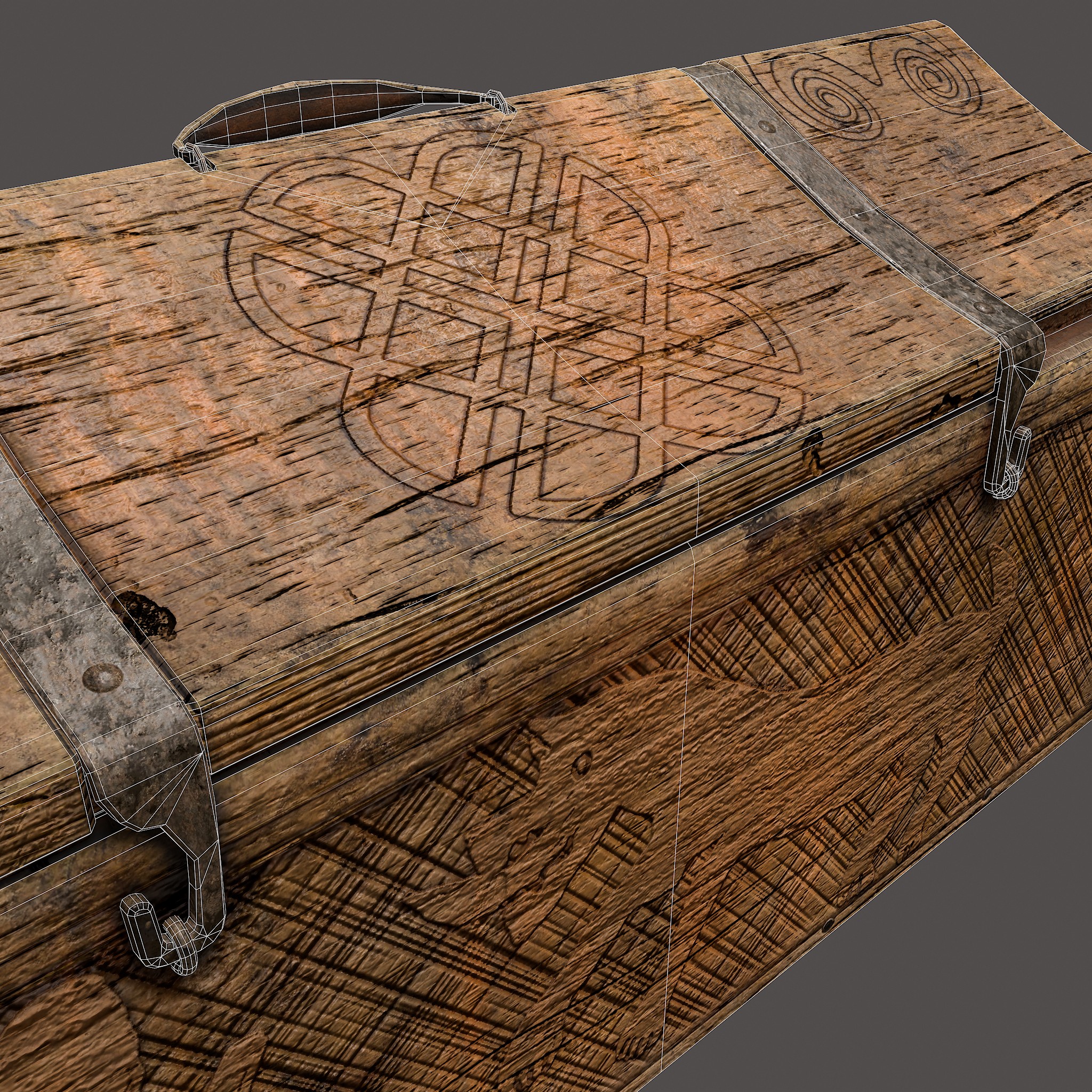 Medieval Carved Box - 3D Model by Get Dead Entertainment