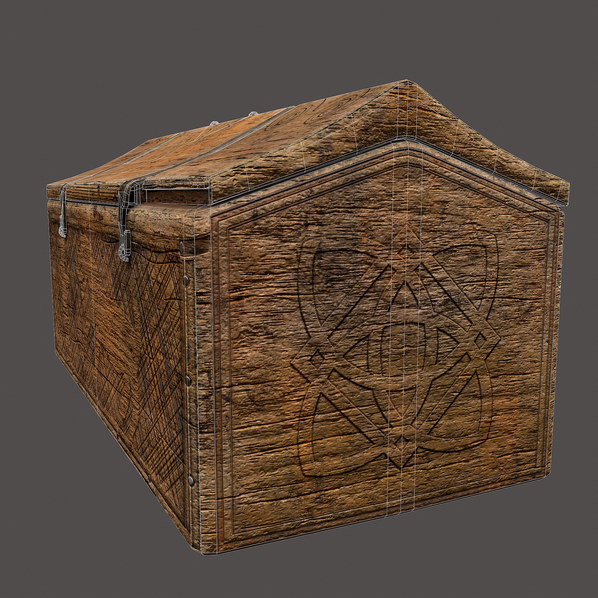 Medieval Carved Box - 3D Model by Get Dead Entertainment
