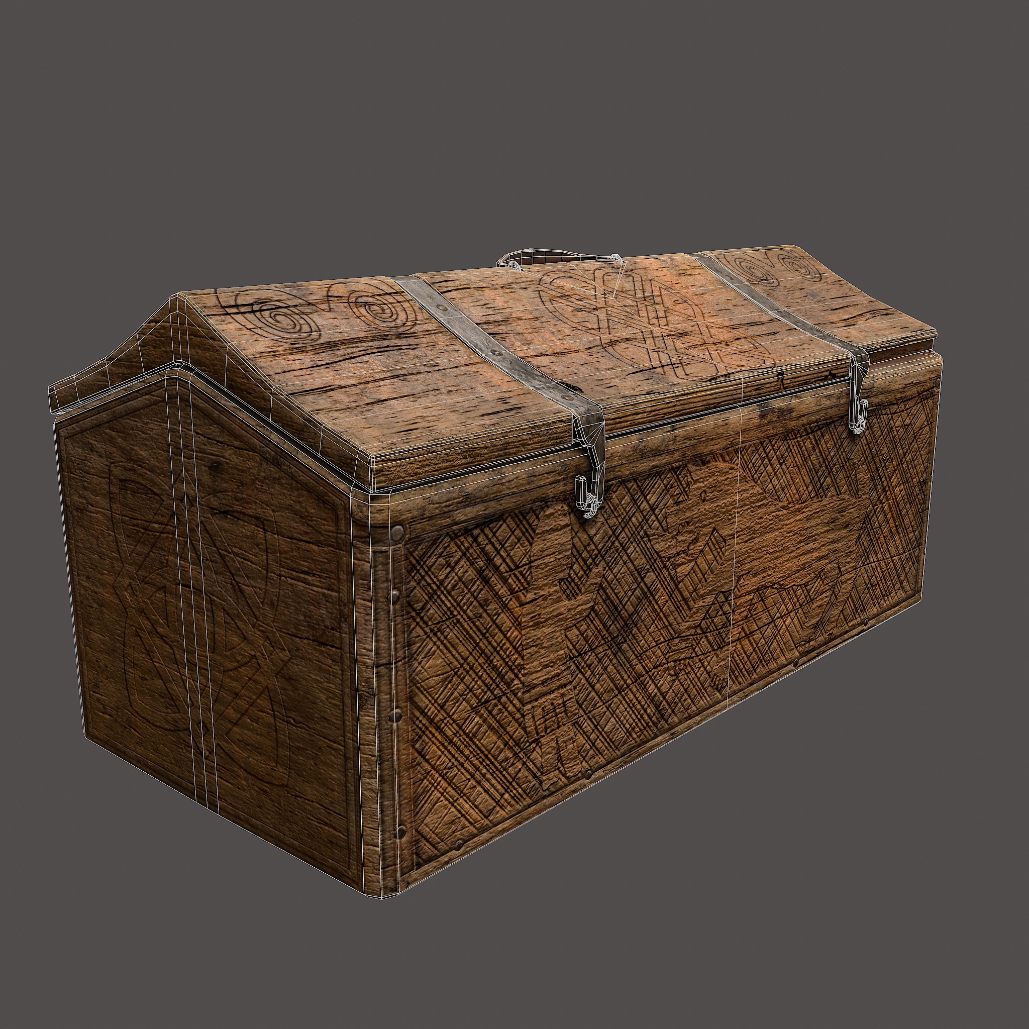 Medieval Carved Box - 3D Model by Get Dead Entertainment