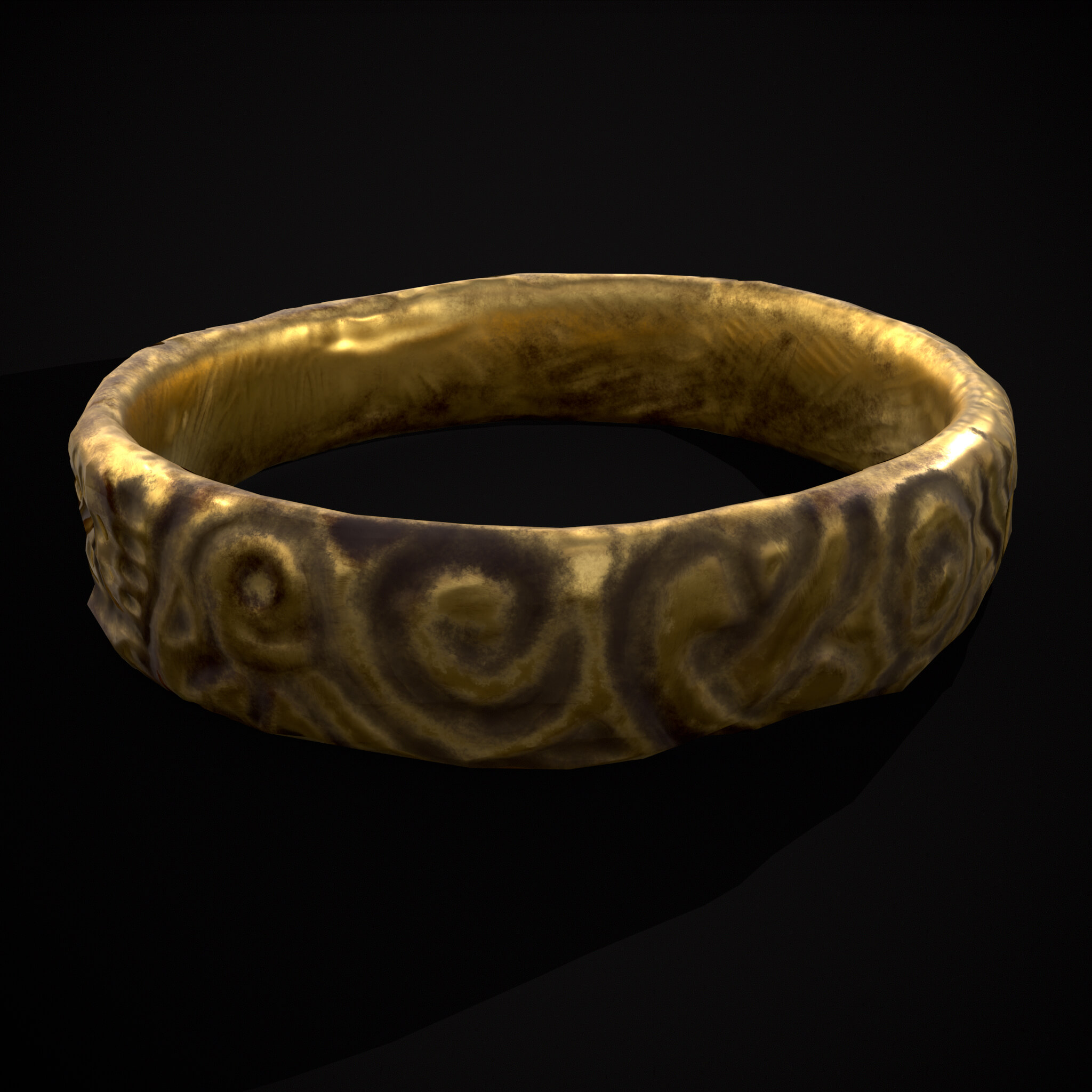 Medieval Carved Gold Ring - 3D Model by Get Dead Entertainment