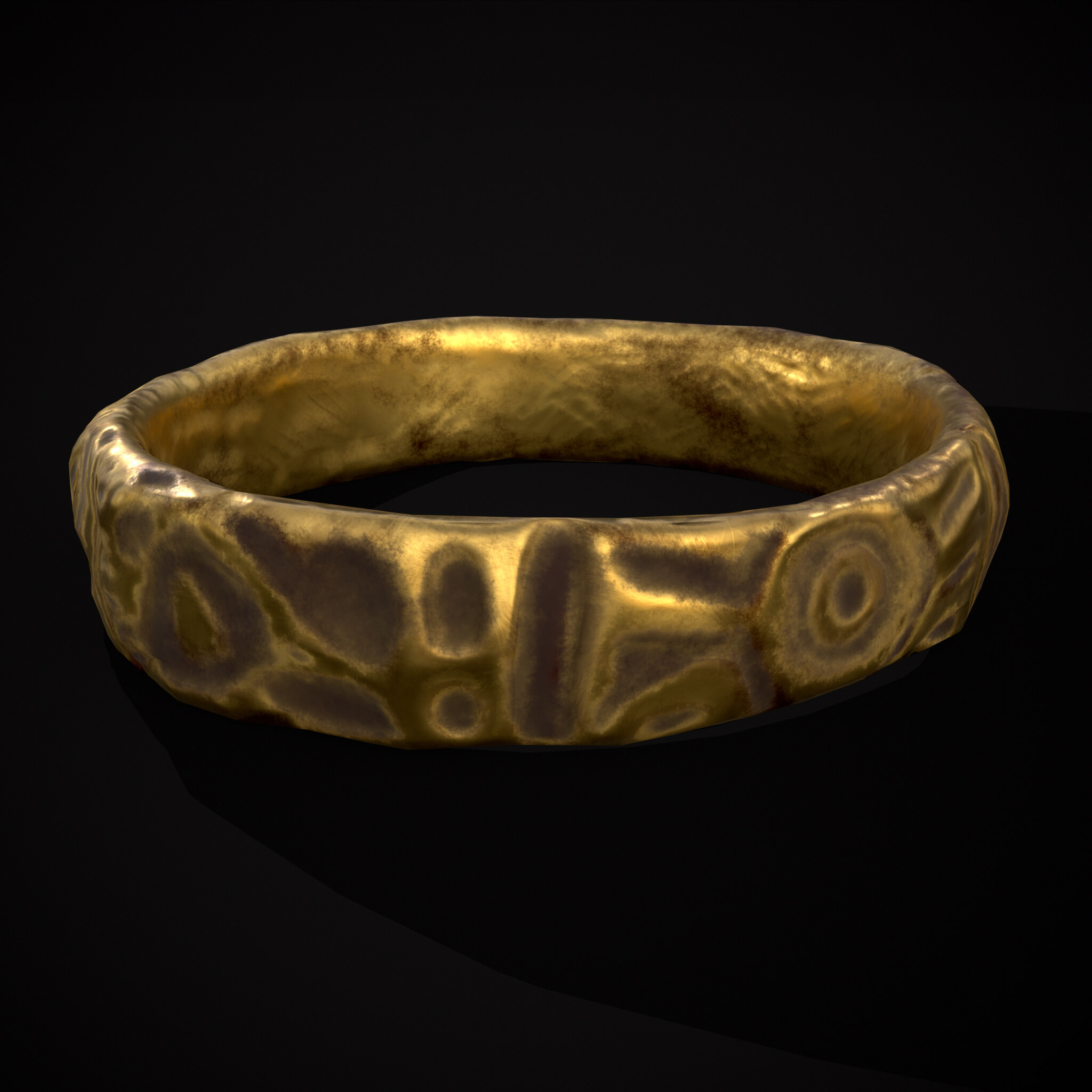 Medieval Carved Gold Ring - 3D Model by Get Dead Entertainment