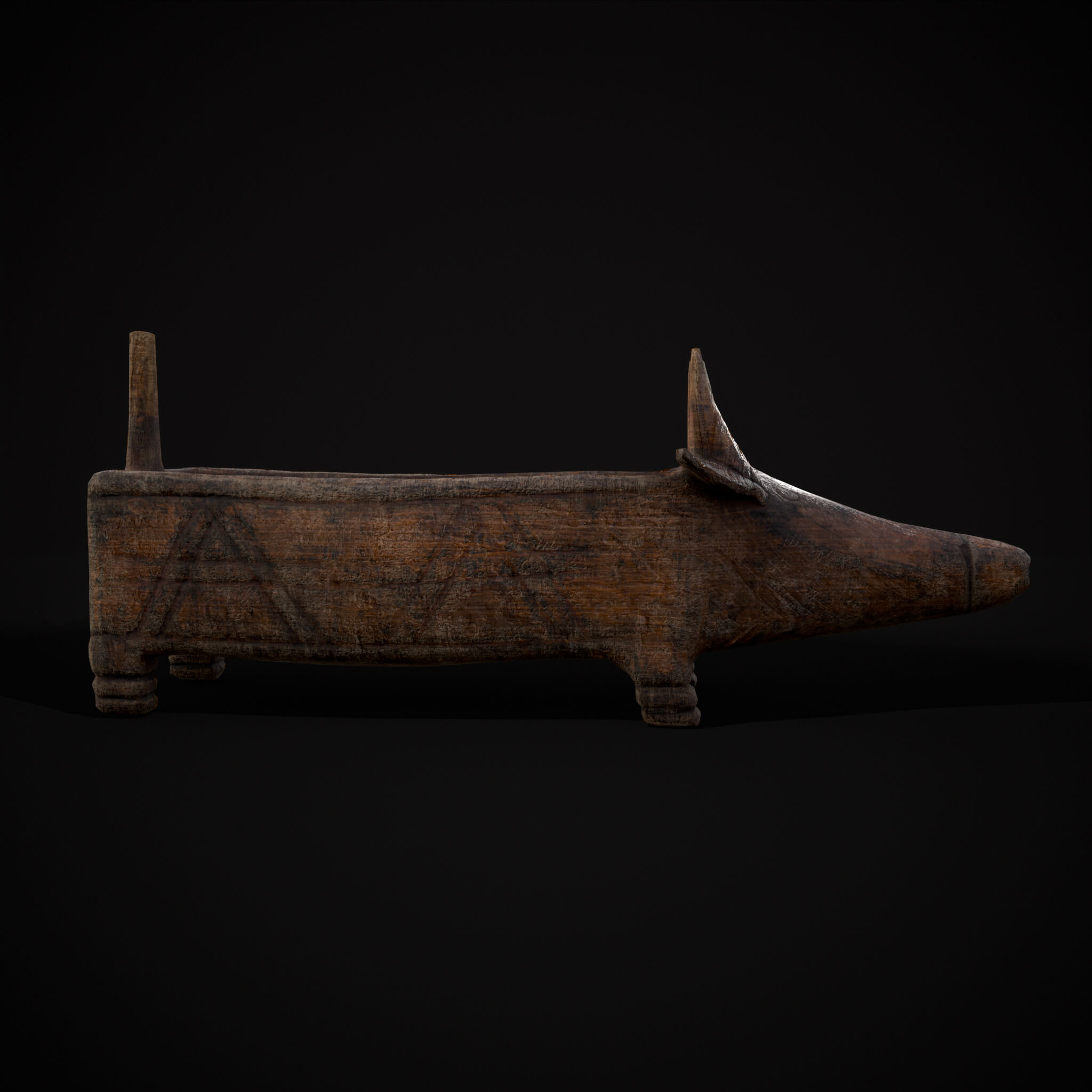 Medieval Carved Pig Container - 3D Model by Get Dead Entertainment