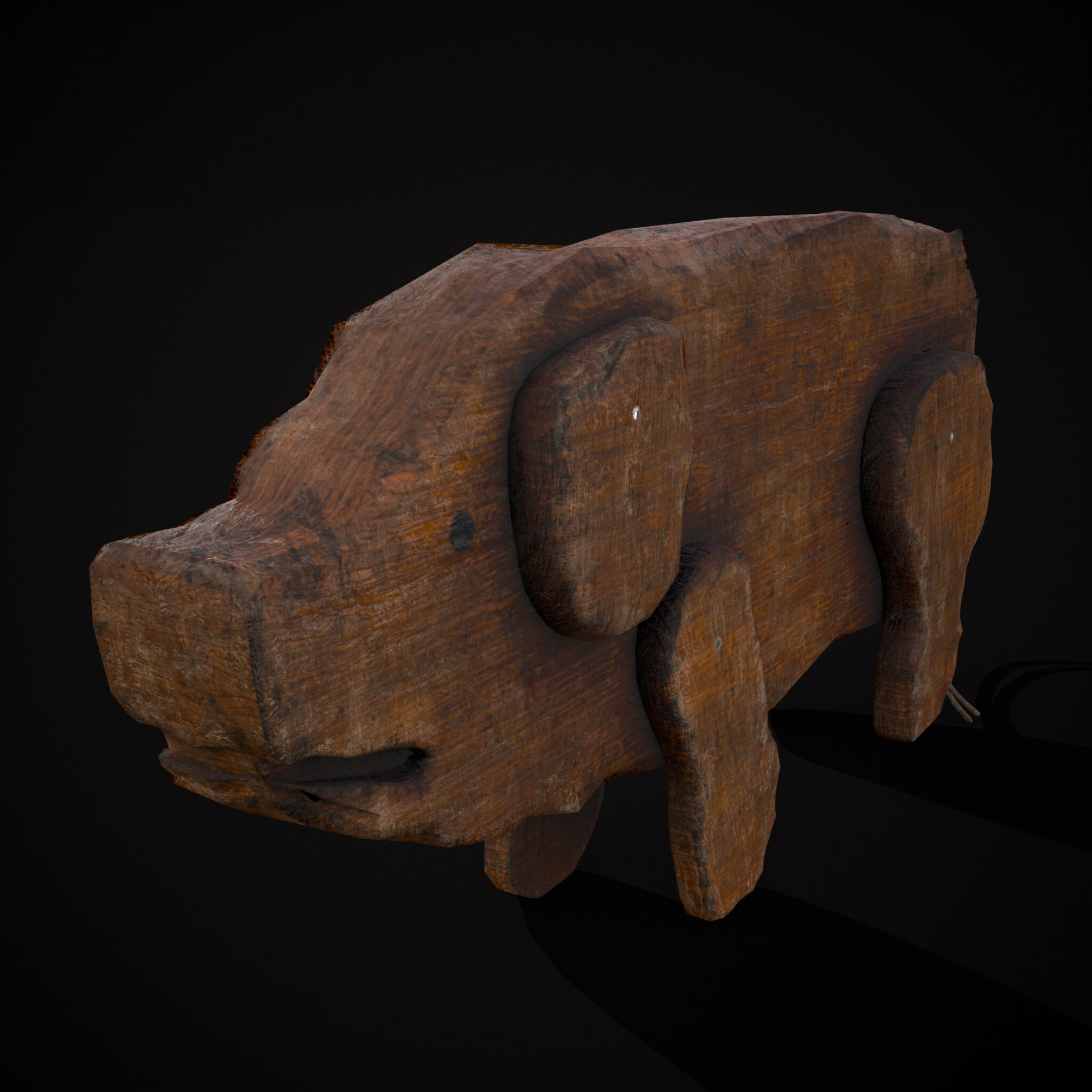Medieval Carved Pig Toy - 3D Model by Get Dead Entertainment