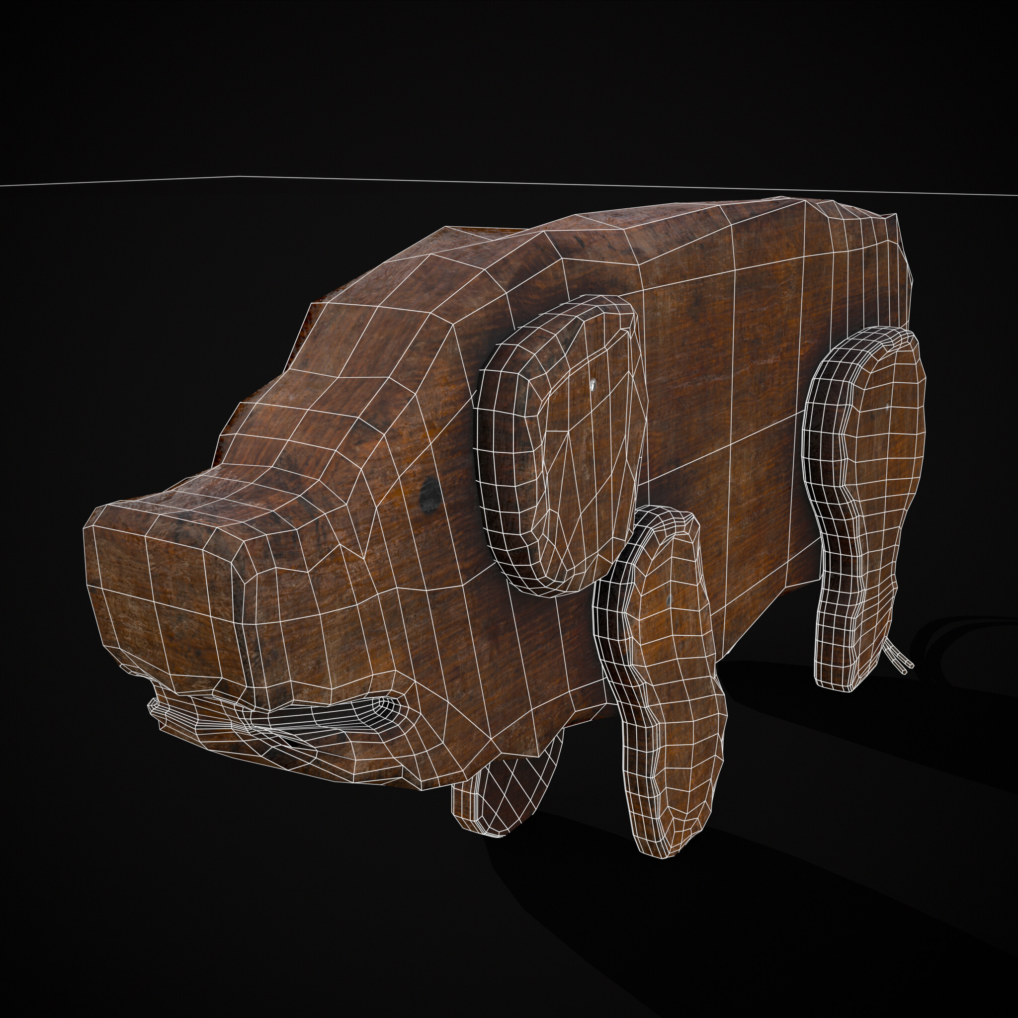 Medieval Carved Pig Toy - 3D Model by Get Dead Entertainment