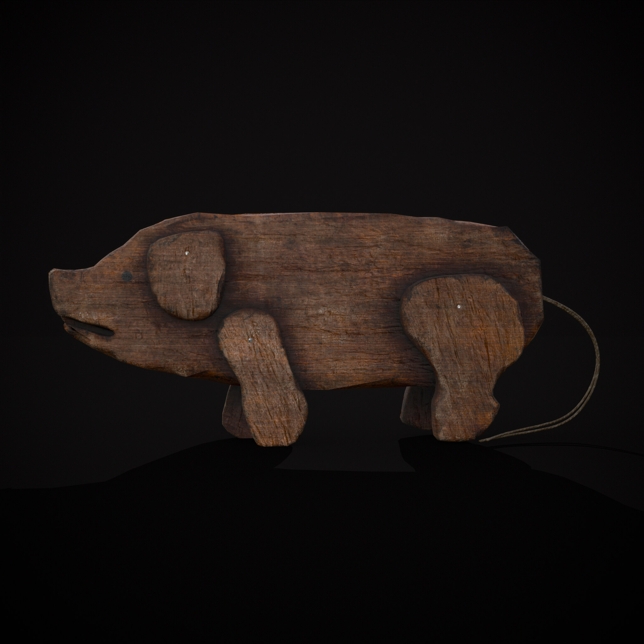 Medieval Carved Pig Toy - 3D Model by Get Dead Entertainment