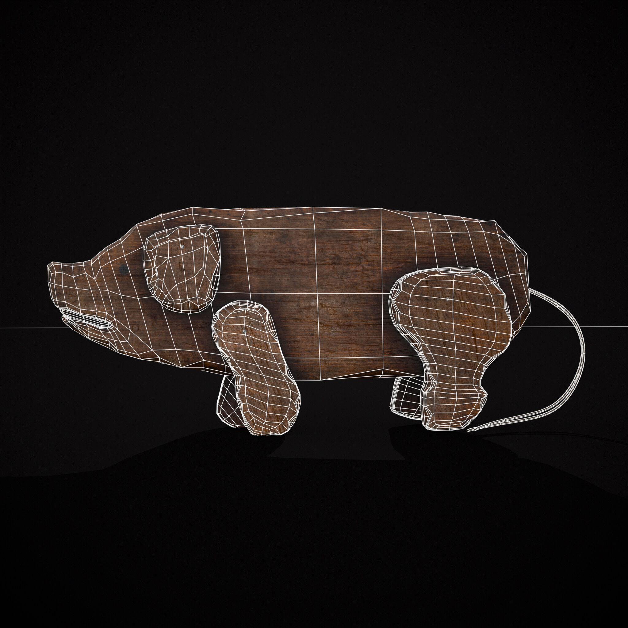 Medieval Carved Pig Toy - 3D Model by Get Dead Entertainment