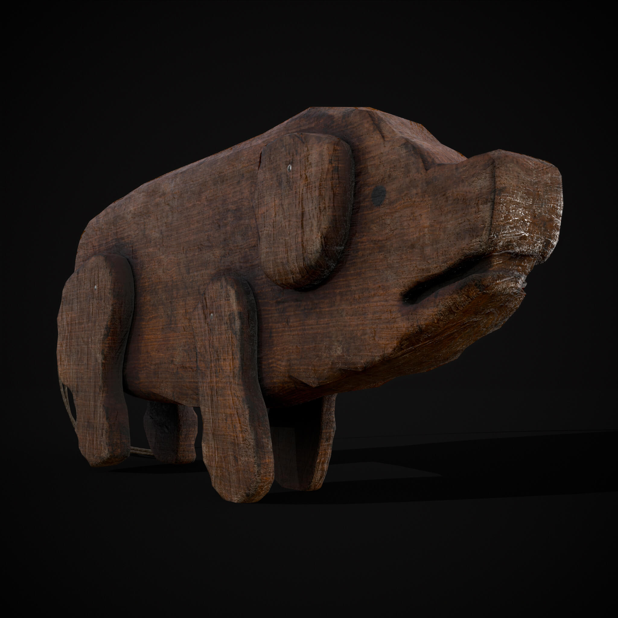Medieval Carved Pig Toy - 3D Model by Get Dead Entertainment
