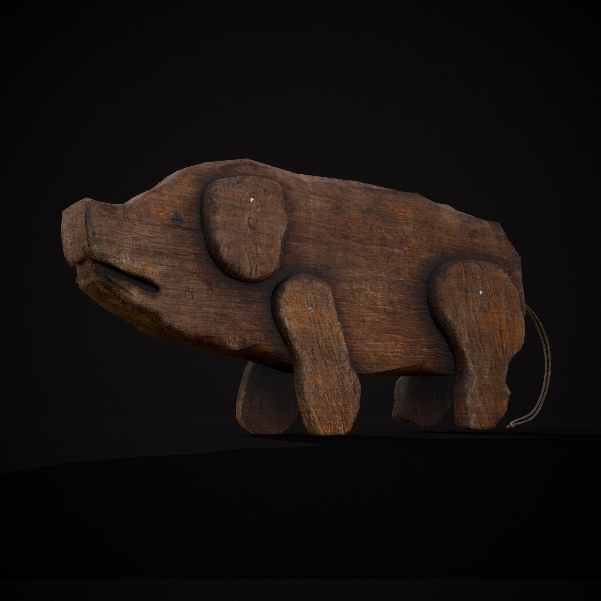 Medieval Carved Pig Toy - 3D Model by Get Dead Entertainment