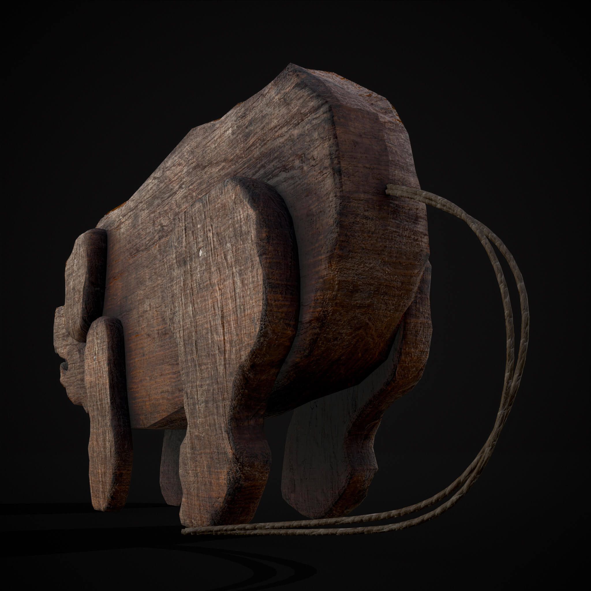 Medieval Carved Pig Toy - 3D Model by Get Dead Entertainment