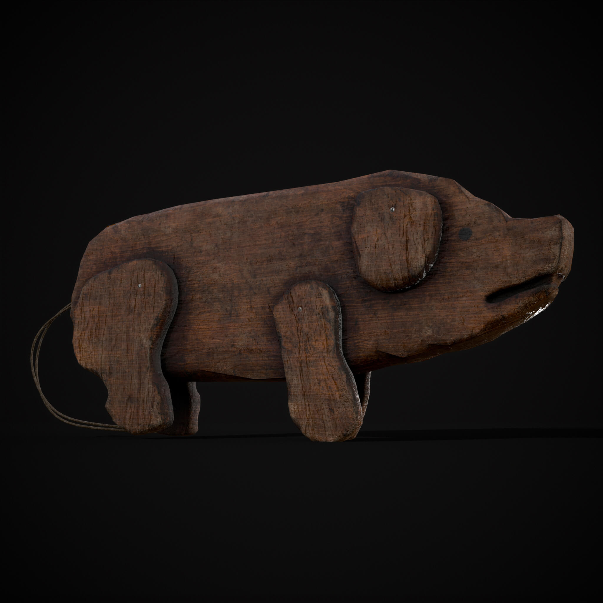 Medieval Carved Pig Toy - 3D Model by Get Dead Entertainment