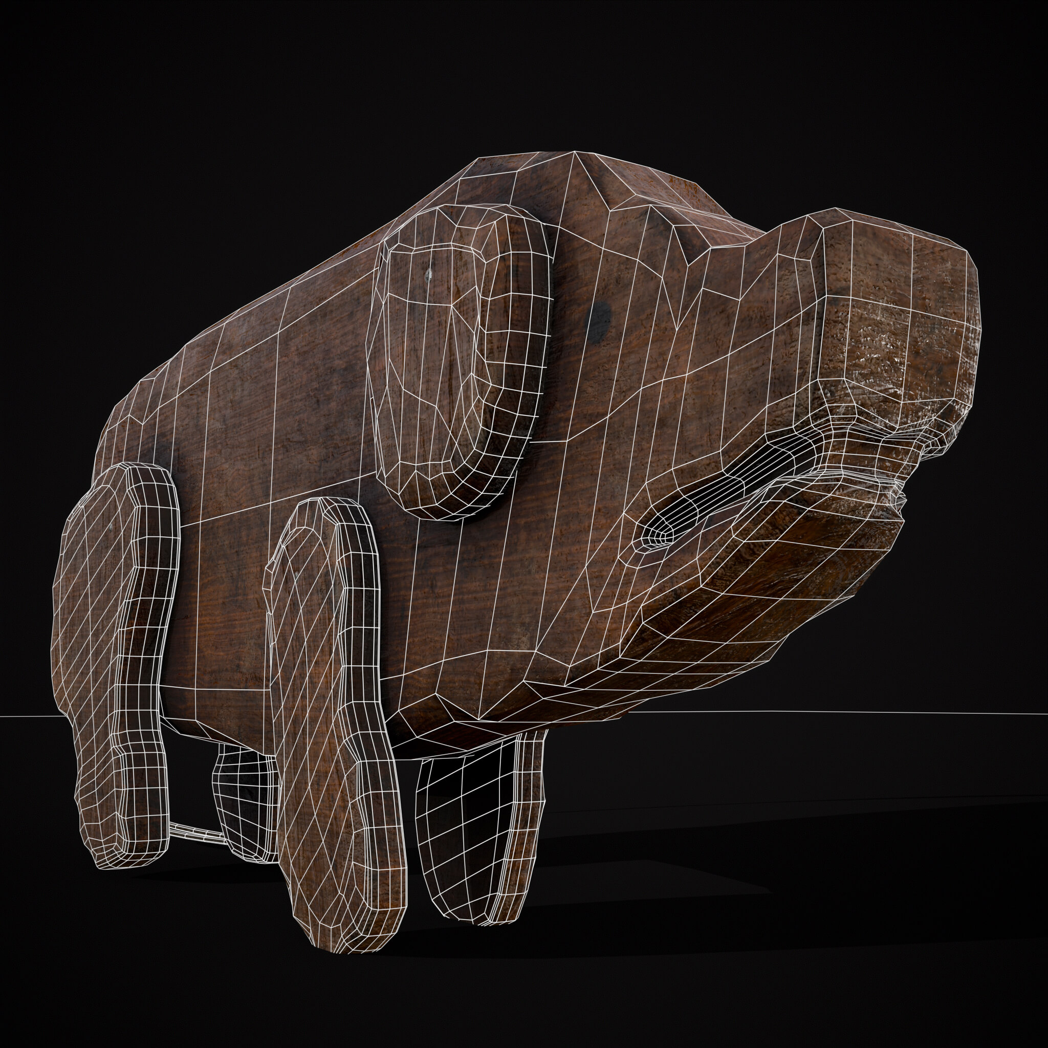 Medieval Carved Pig Toy - 3D Model by Get Dead Entertainment