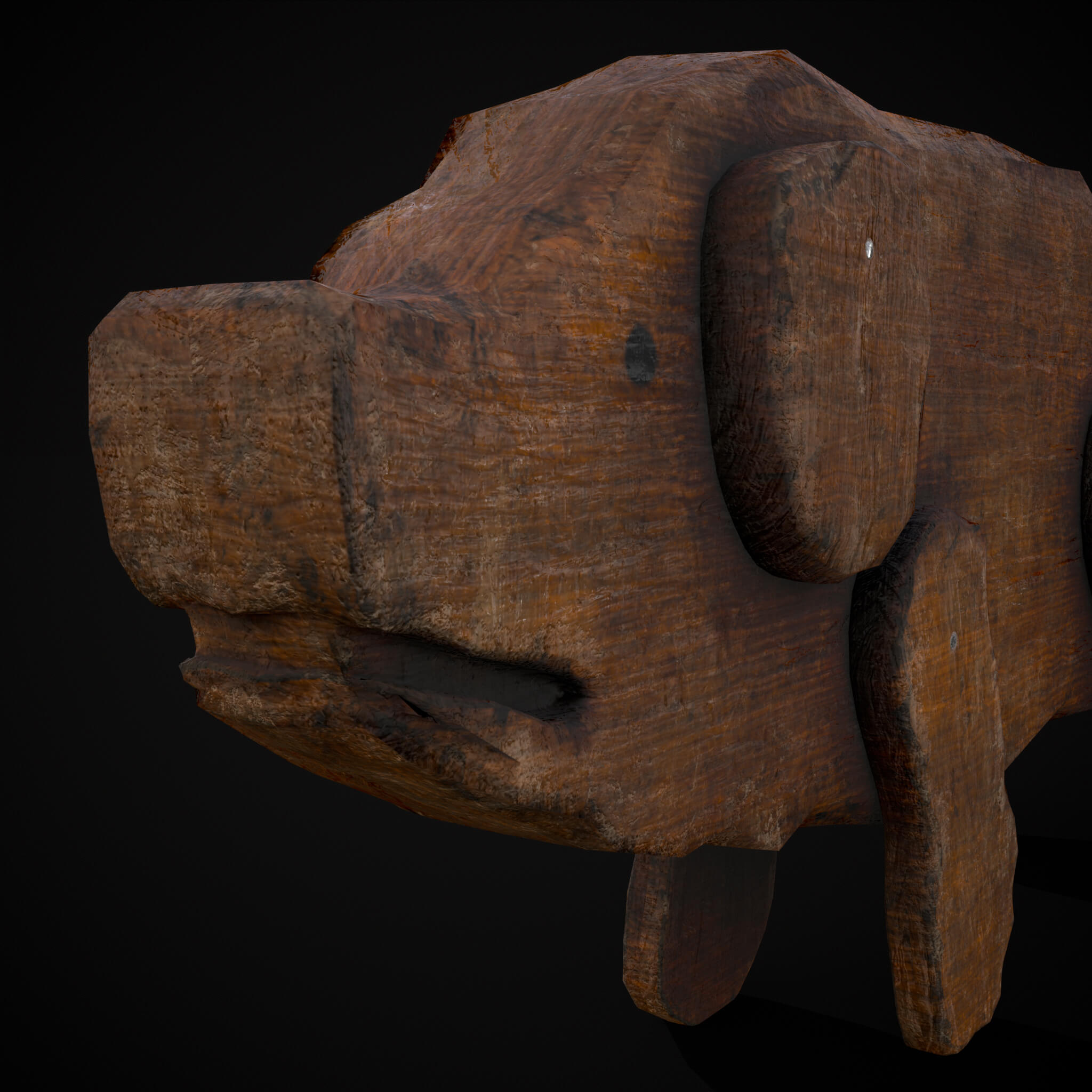 Medieval Carved Pig Toy - 3D Model by Get Dead Entertainment