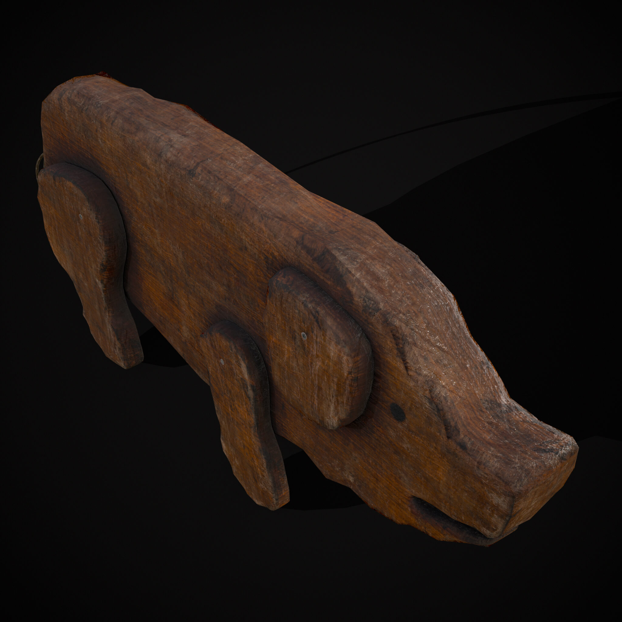 Medieval Carved Pig Toy - 3D Model by Get Dead Entertainment