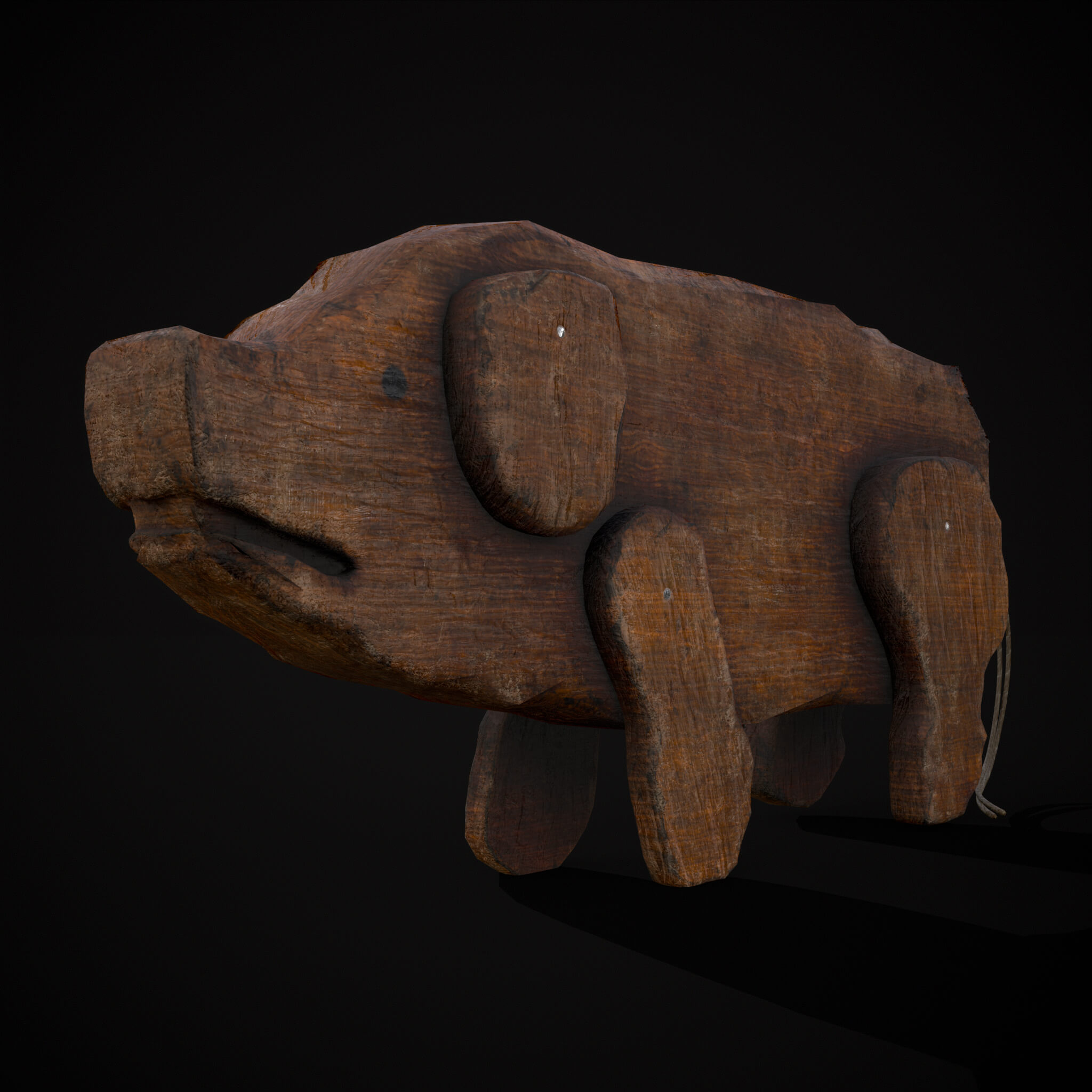Medieval Carved Pig Toy - 3D Model by Get Dead Entertainment