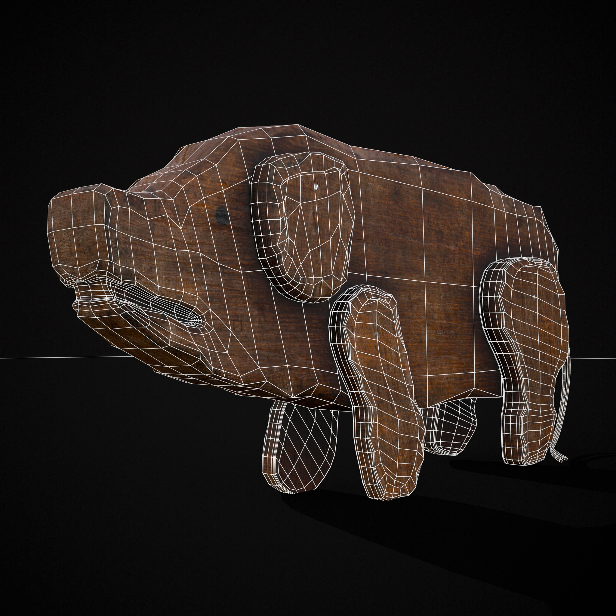 Medieval Carved Pig Toy - 3D Model by Get Dead Entertainment