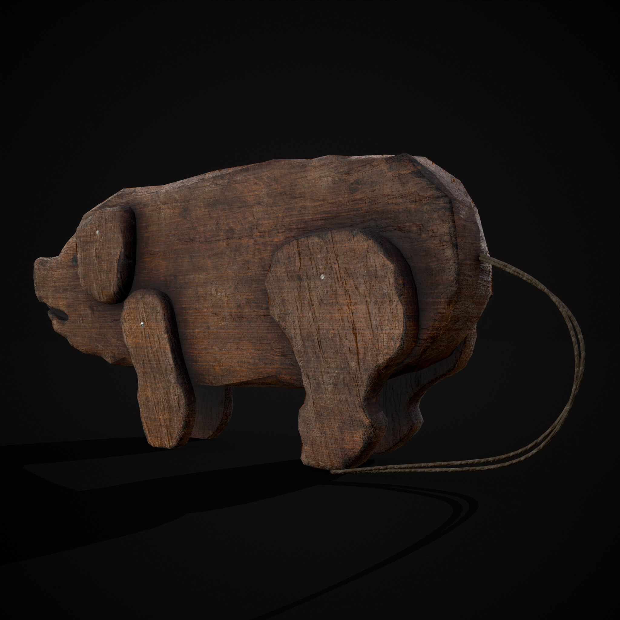 Medieval Carved Pig Toy - 3D Model by Get Dead Entertainment