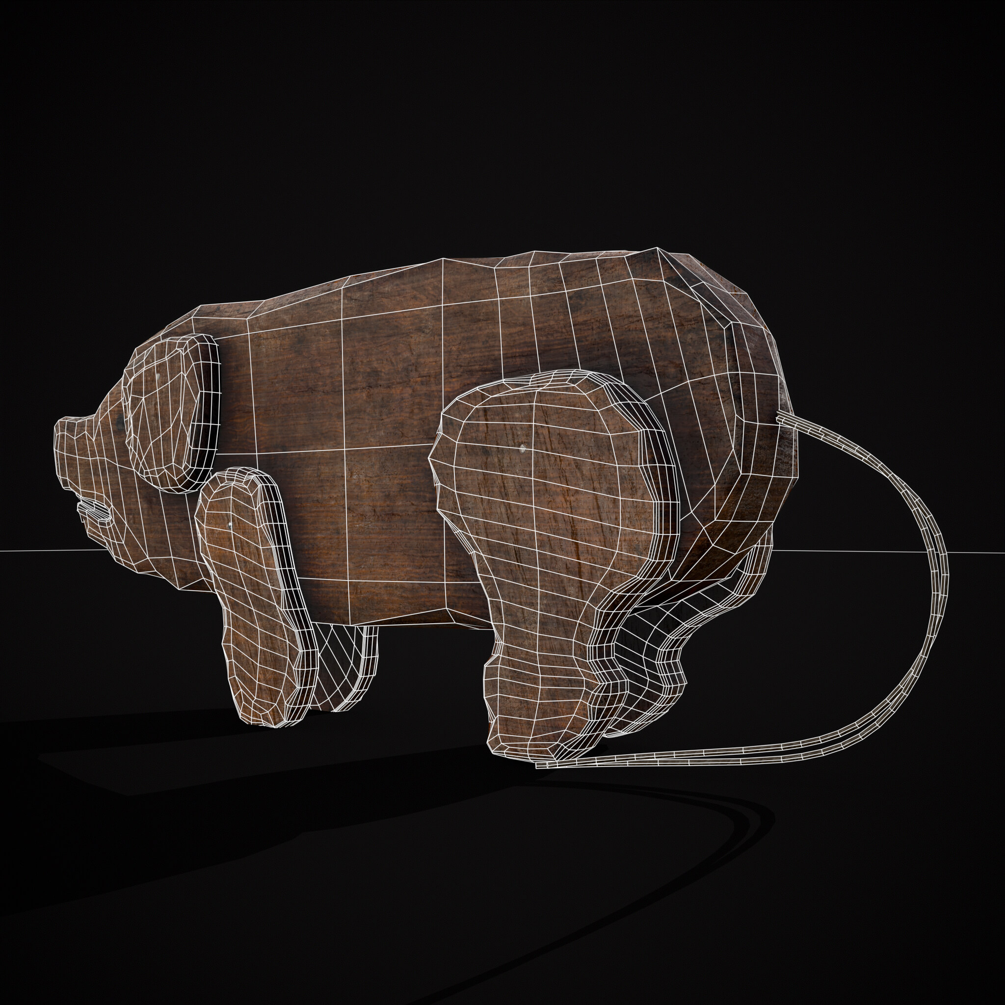 Medieval Carved Pig Toy - 3D Model by Get Dead Entertainment
