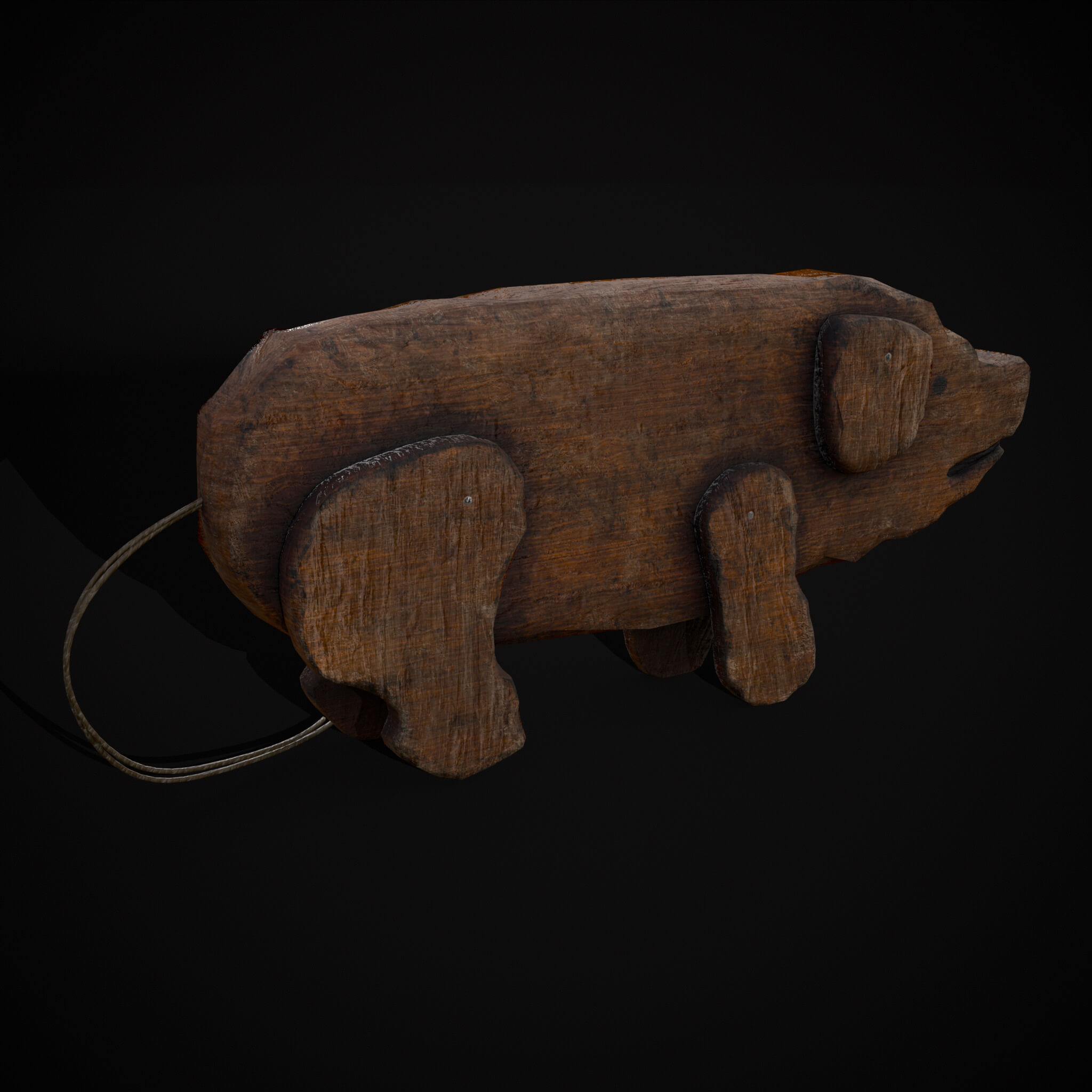Medieval Carved Pig Toy - 3D Model by Get Dead Entertainment