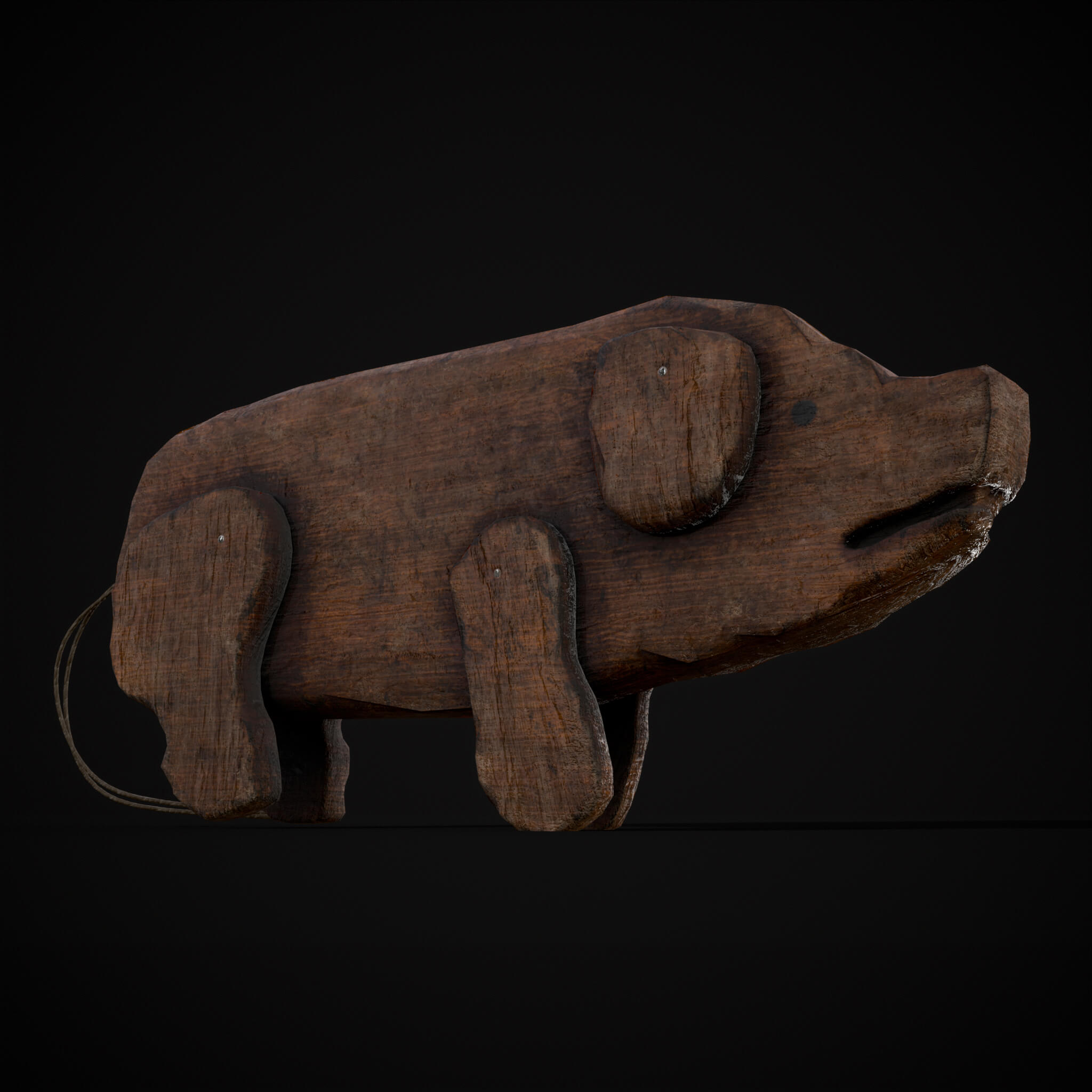 Medieval Carved Pig Toy - 3D Model by Get Dead Entertainment