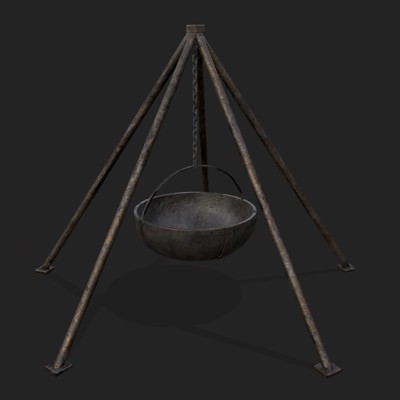 Medieval Cauldron - 3D Model by Get Dead Entertainment