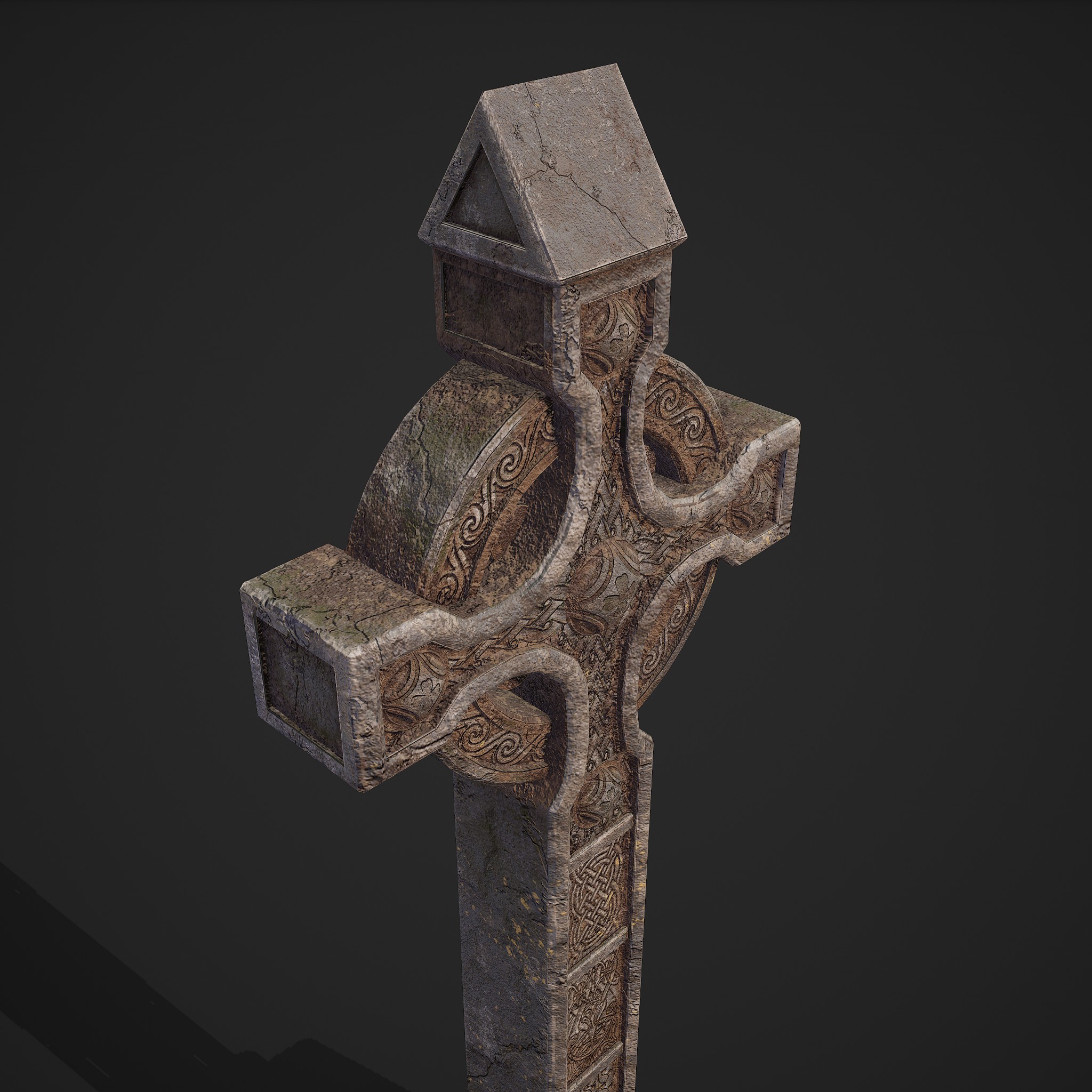 Medieval Celtic Cross Tombstones - 3D Model by Get Dead Entertainment