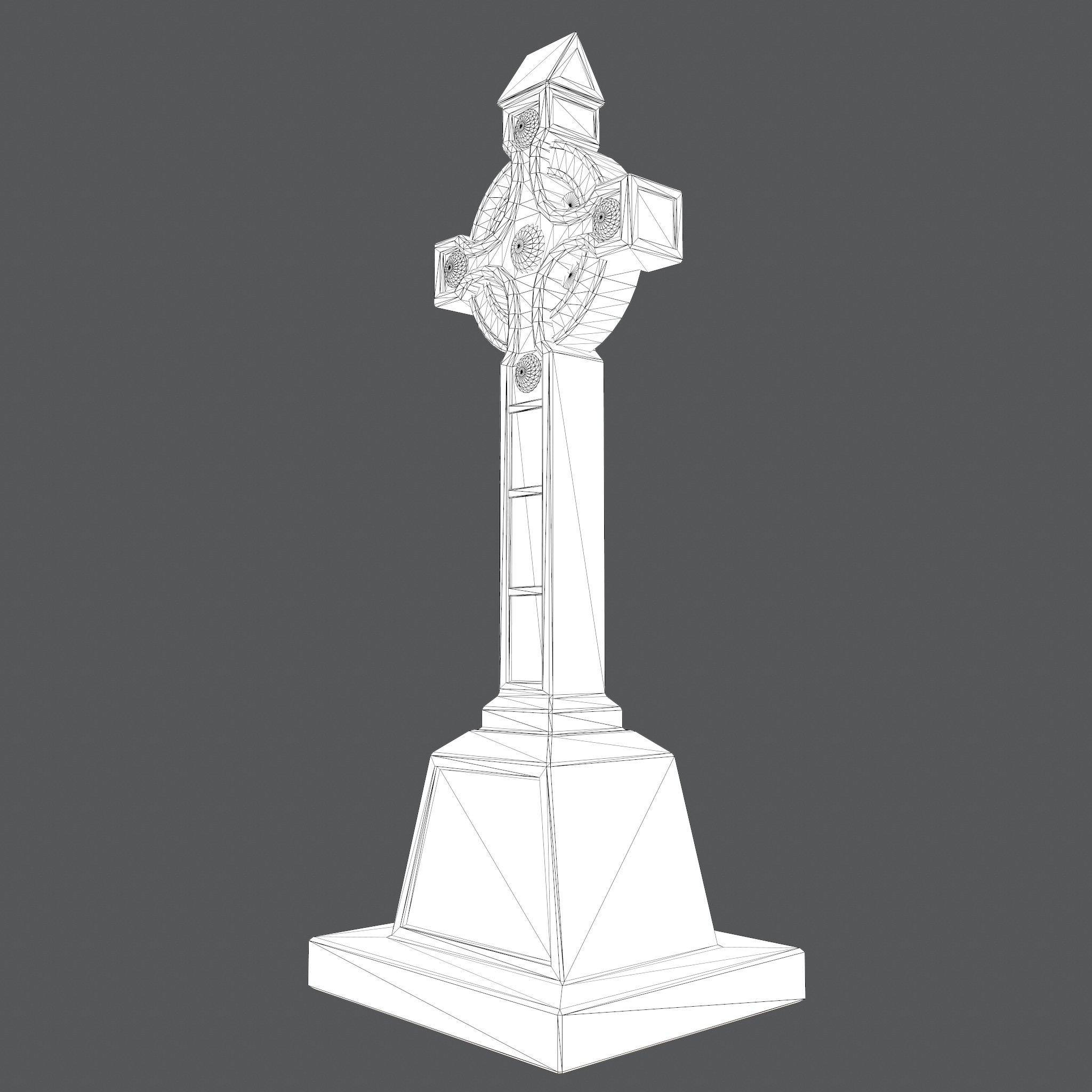 Medieval Celtic Cross Tombstones - 3D Model by Get Dead Entertainment