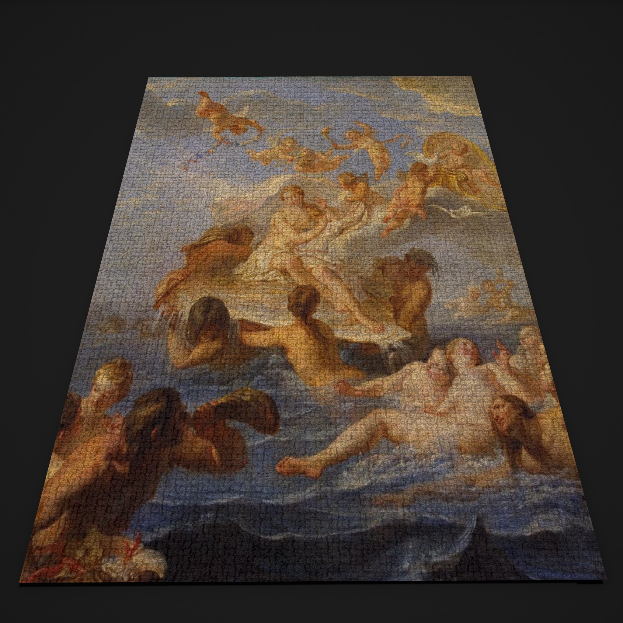 Medieval Classic Ocean Scene Tapestry - 3D Model by Get Dead Entertainment