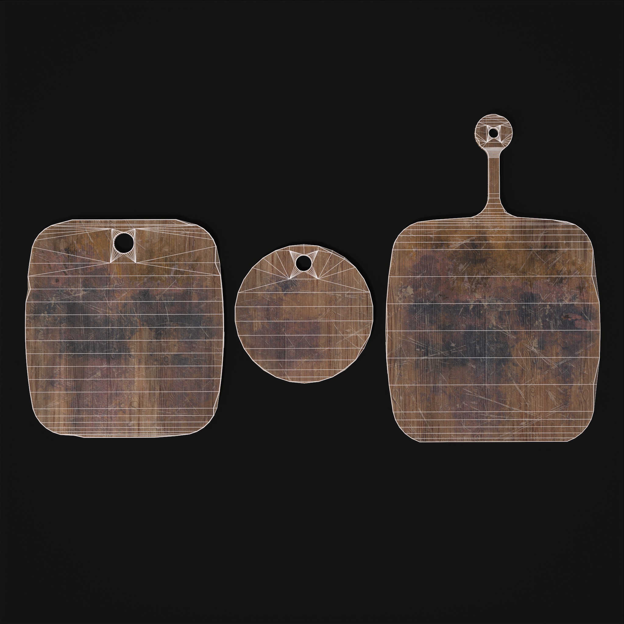 Medieval Cooking Boards Set - 3D Model by Get Dead Entertainment