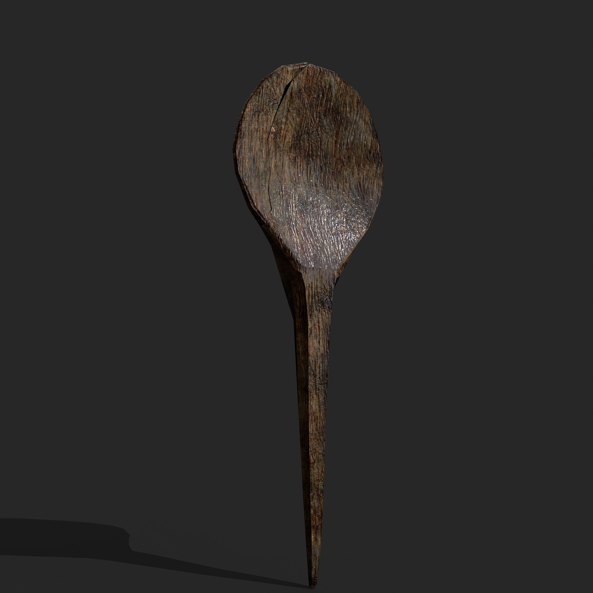 Medieval Cracked Spoon - 3D Model by Get Dead Entertainment