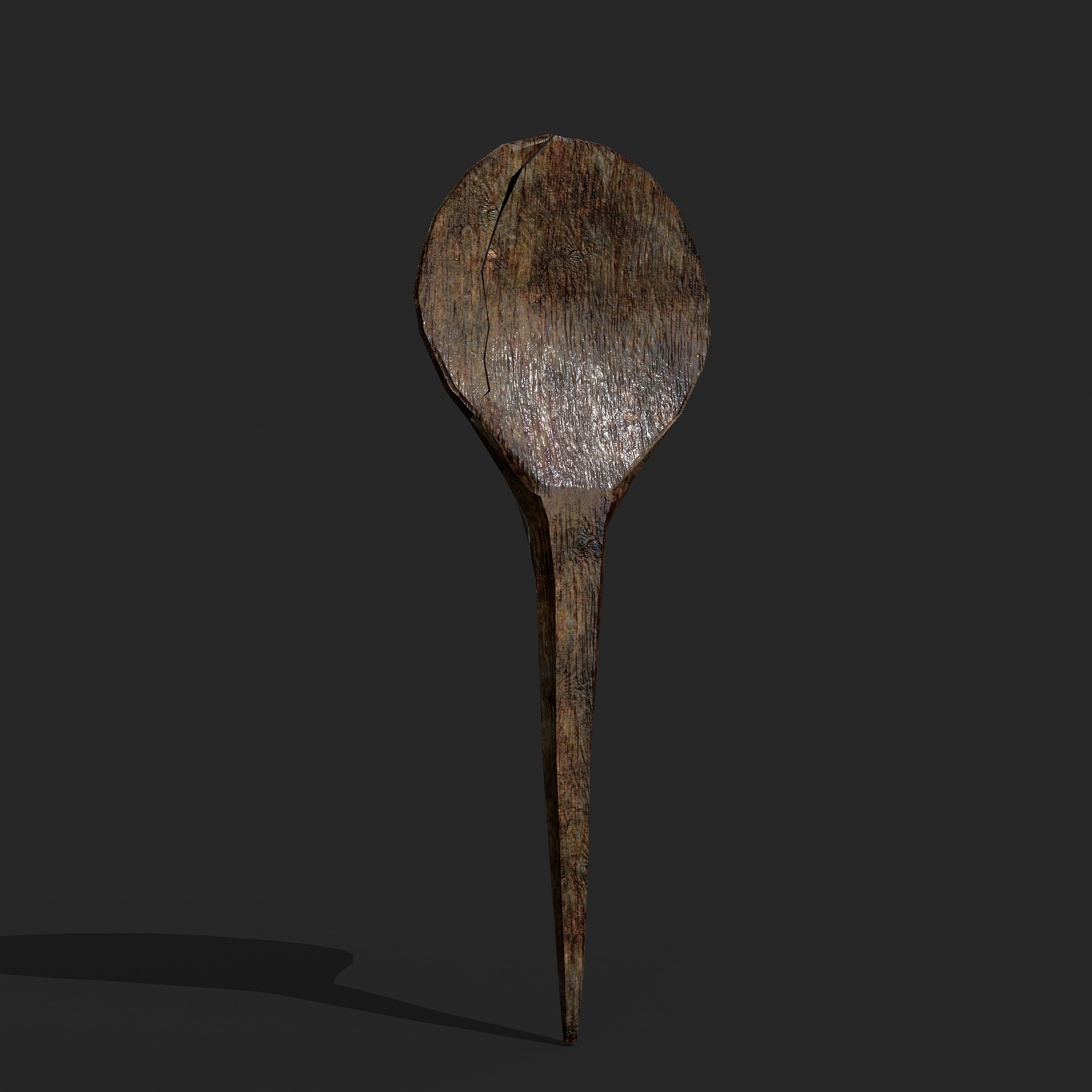 Medieval Cracked Spoon - 3D Model by Get Dead Entertainment