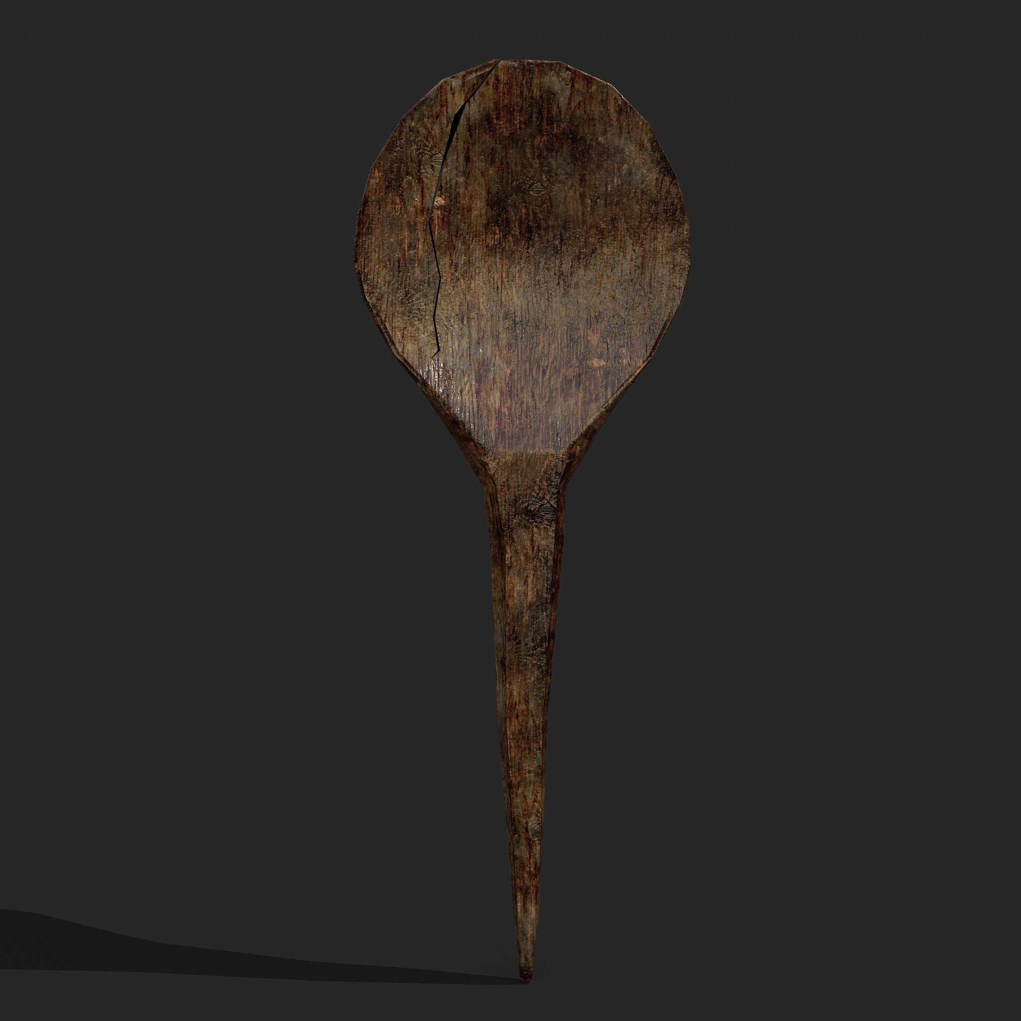 Medieval Cracked Spoon - 3D Model by Get Dead Entertainment