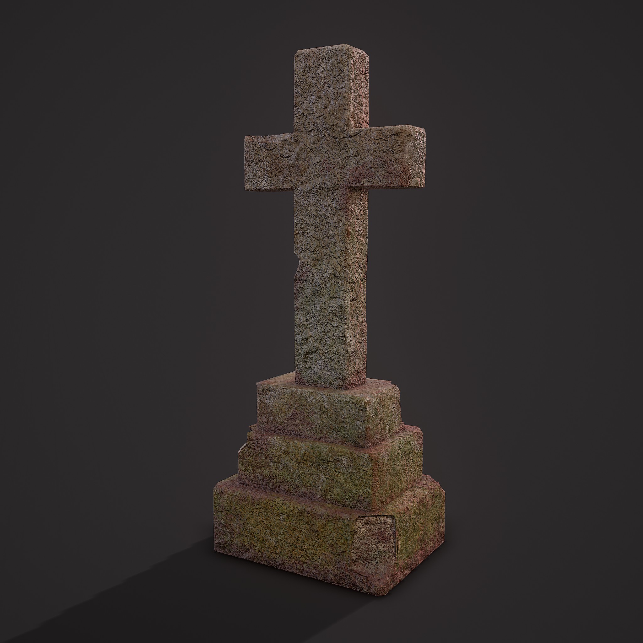 Medieval Cross Tombstone - 3D Model by Get Dead Entertainment