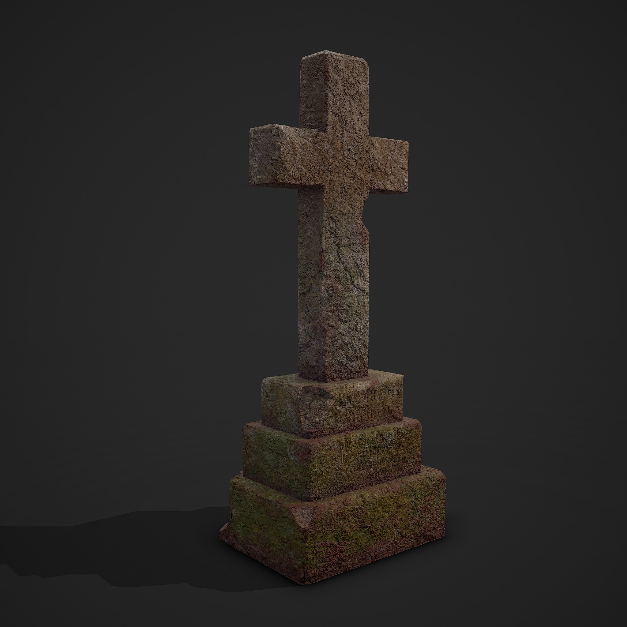 Medieval Cross Tombstone - 3D Model by Get Dead Entertainment