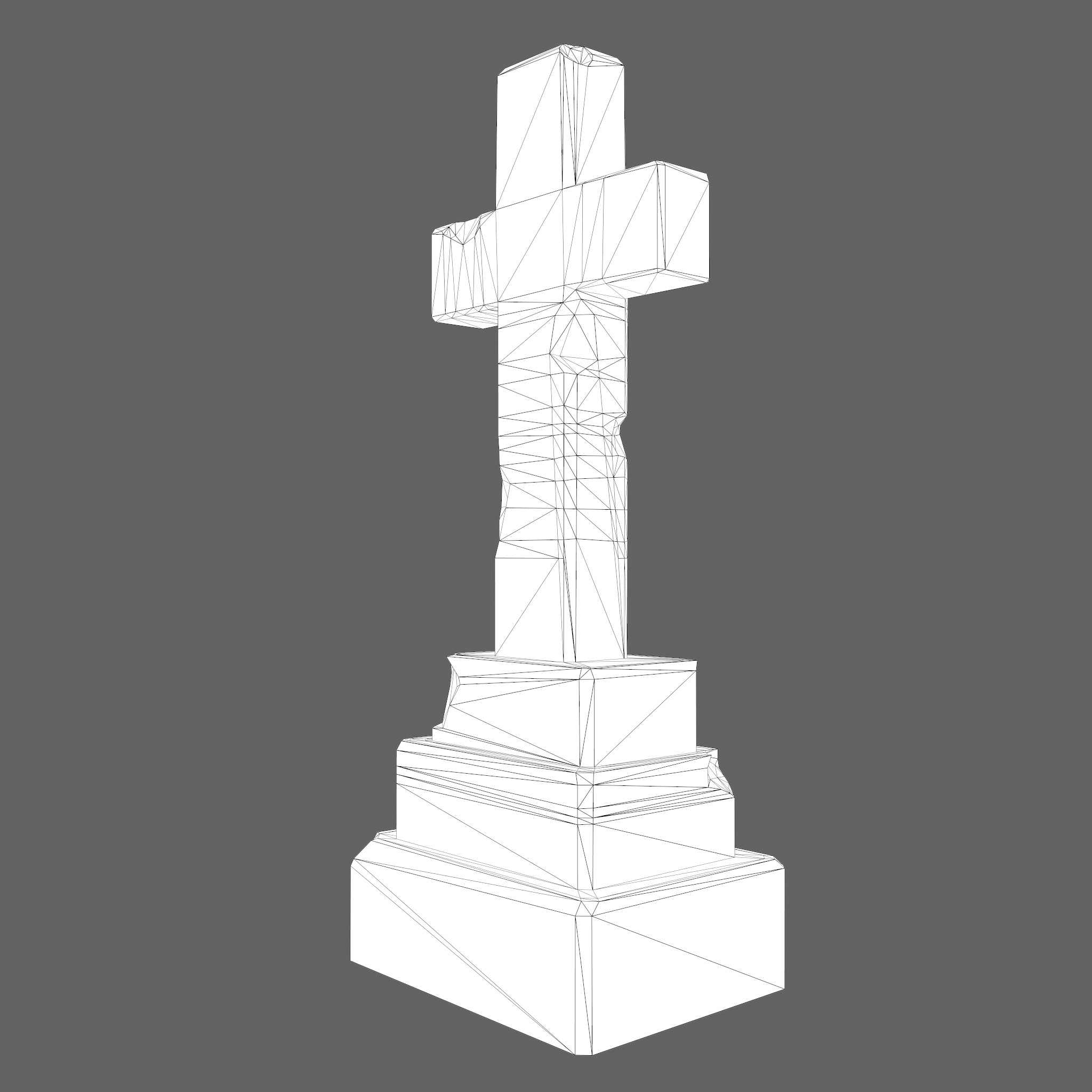 Medieval Cross Tombstone - 3D Model by Get Dead Entertainment