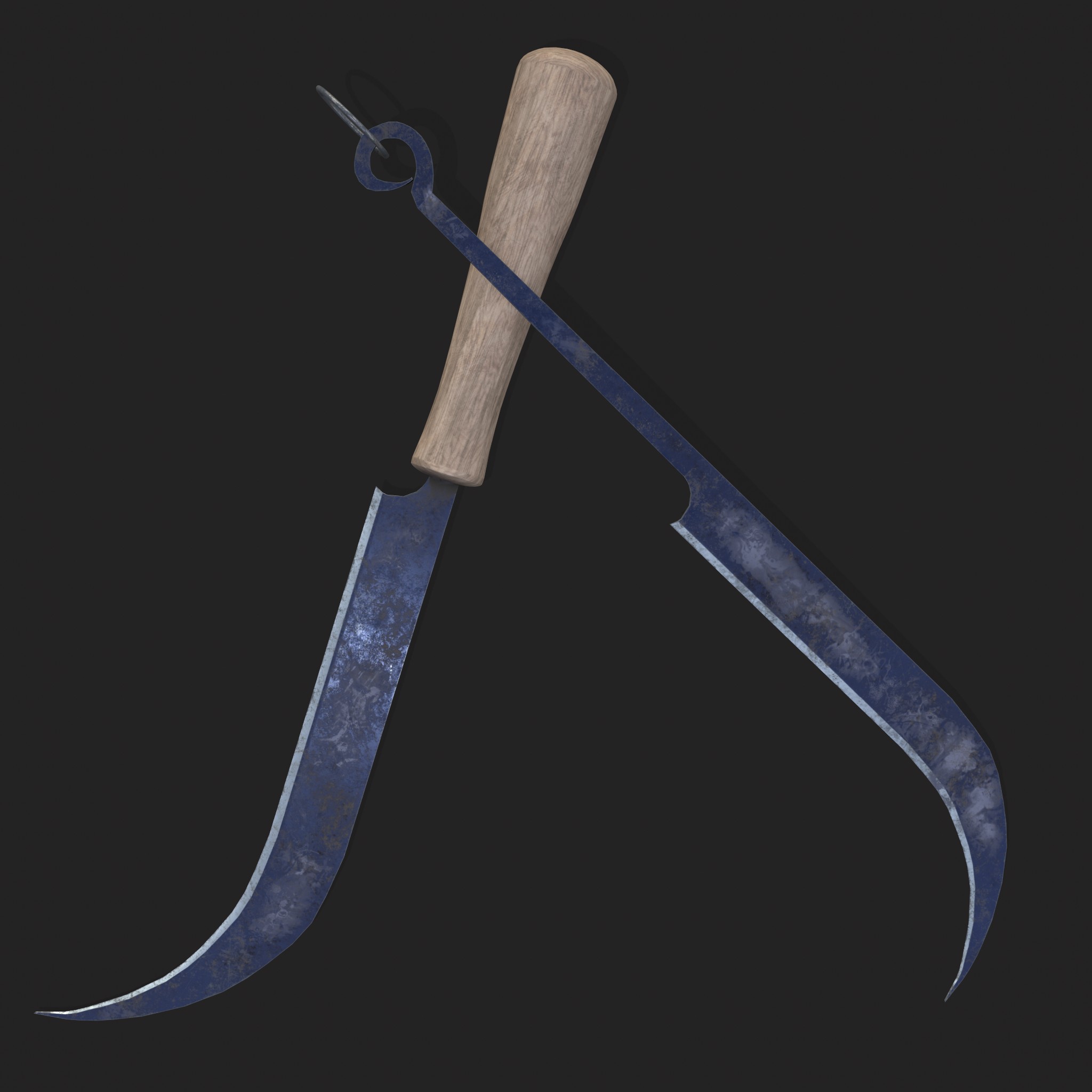 Medieval Curved Turning Knife - 3D Model by Get Dead Entertainment