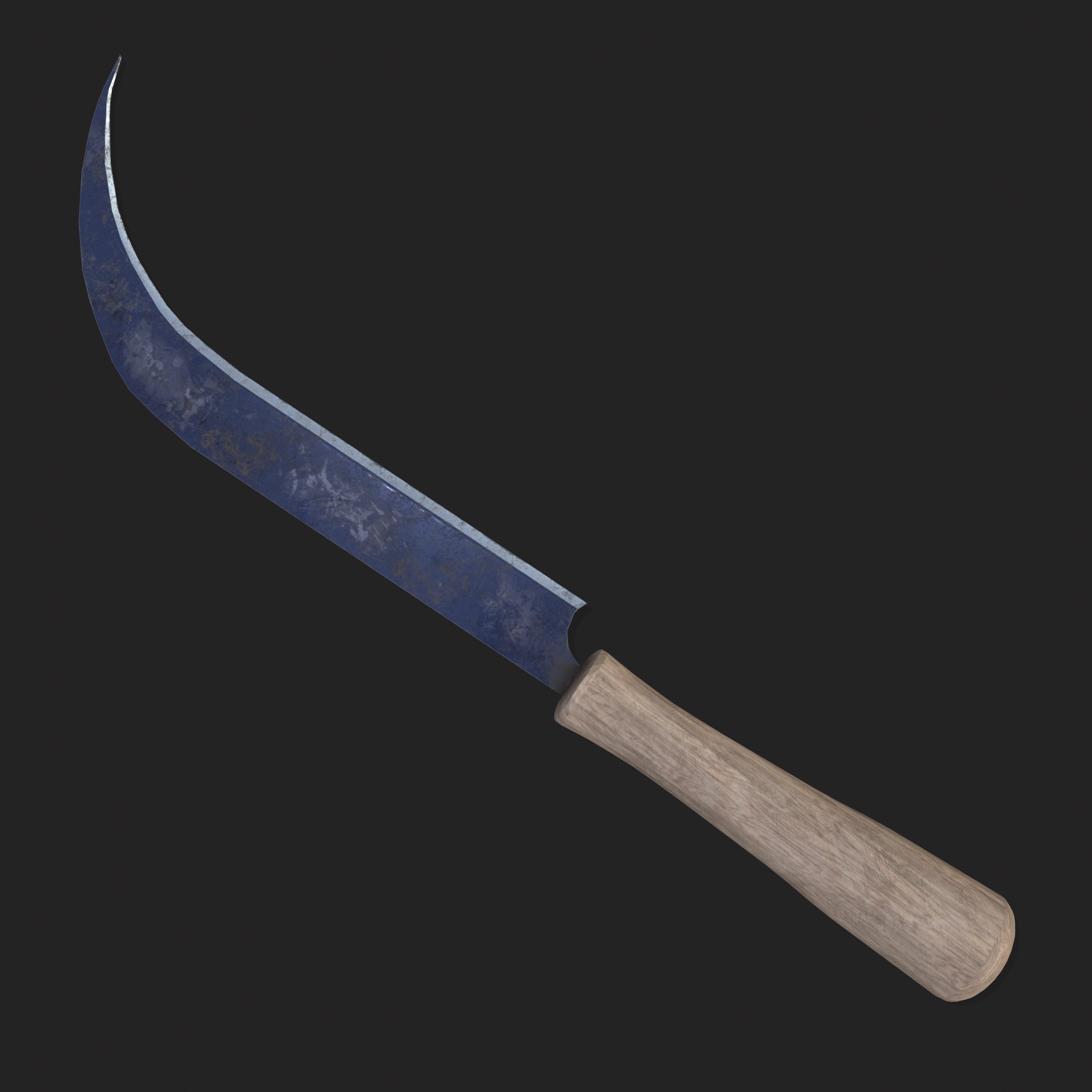 Medieval Curved Turning Knife - 3D Model by Get Dead Entertainment