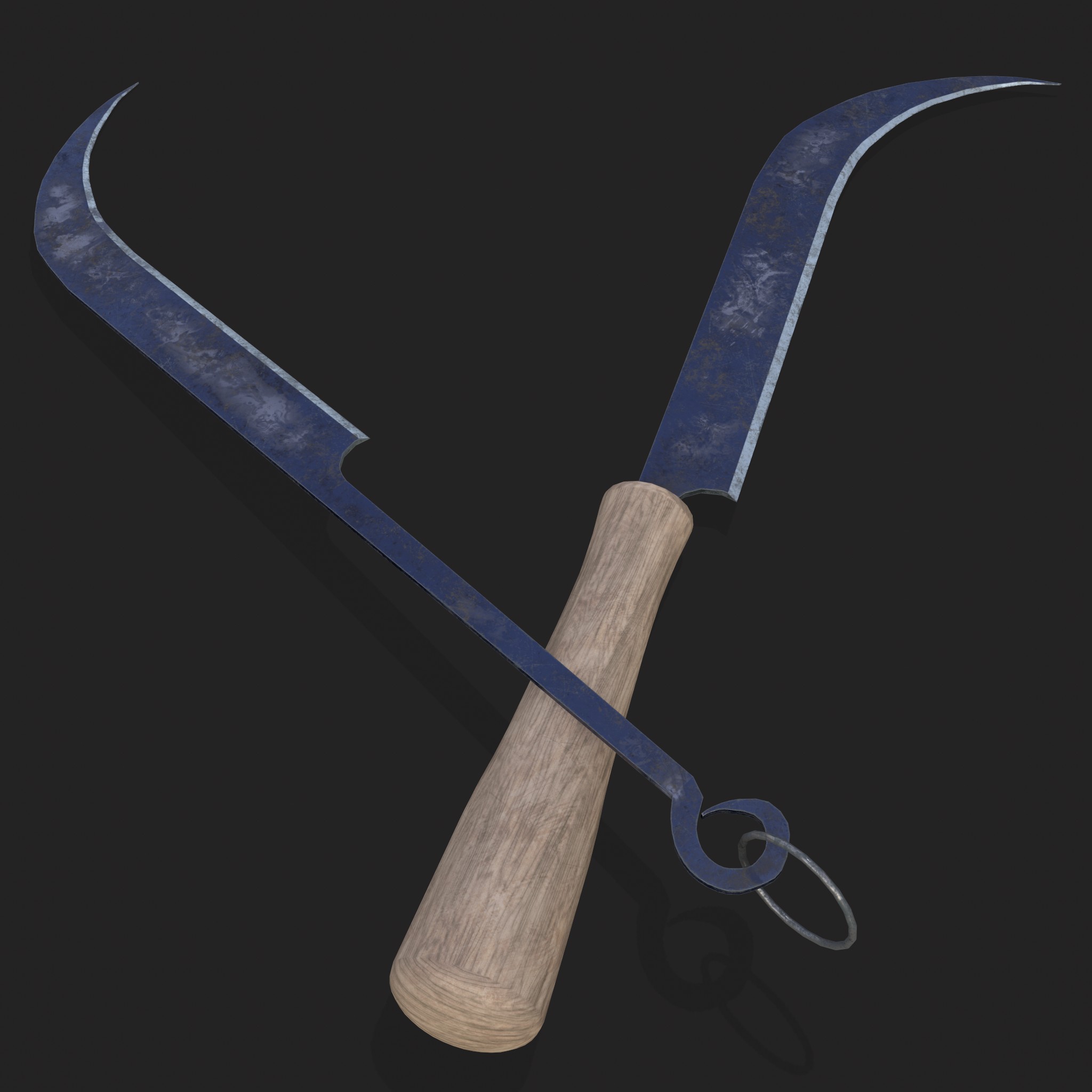 Medieval Curved Turning Knife - 3D Model by Get Dead Entertainment