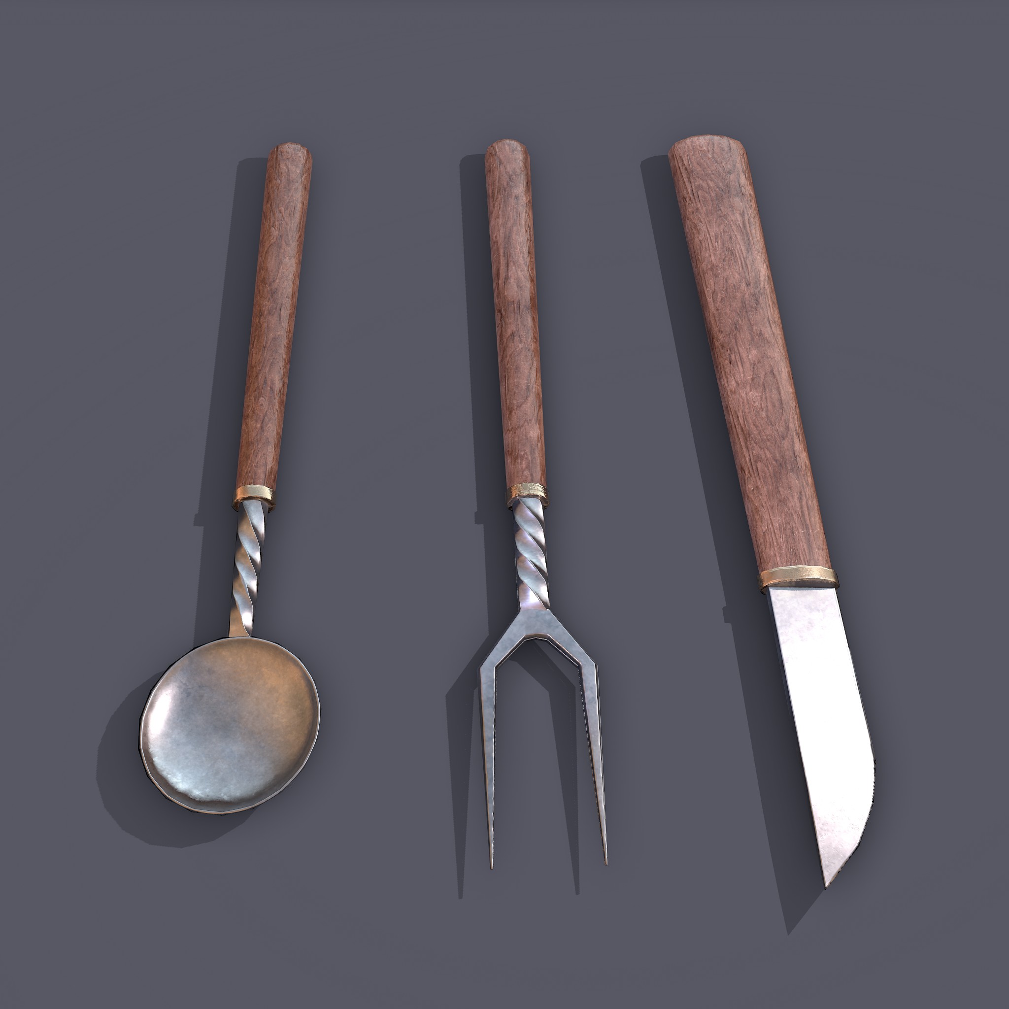 Medieval Cutlery - Free 3D Model by Get Dead Entertainment