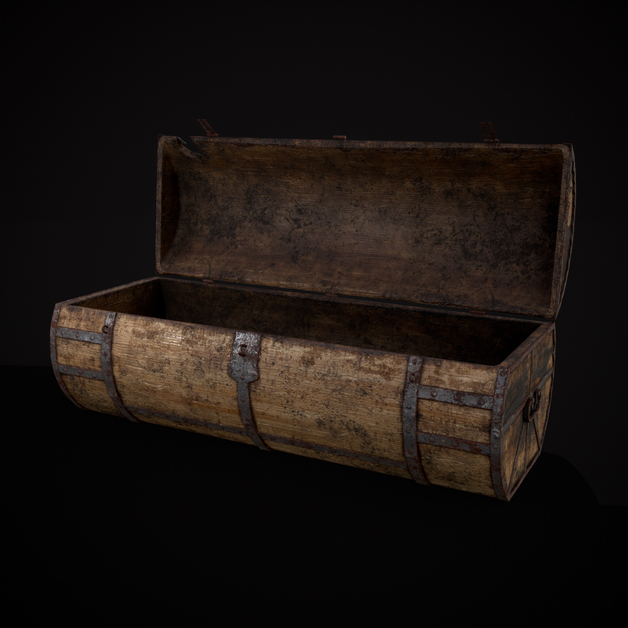 Medieval Cylindrical Chest - 3D Model by Get Dead Entertainment
