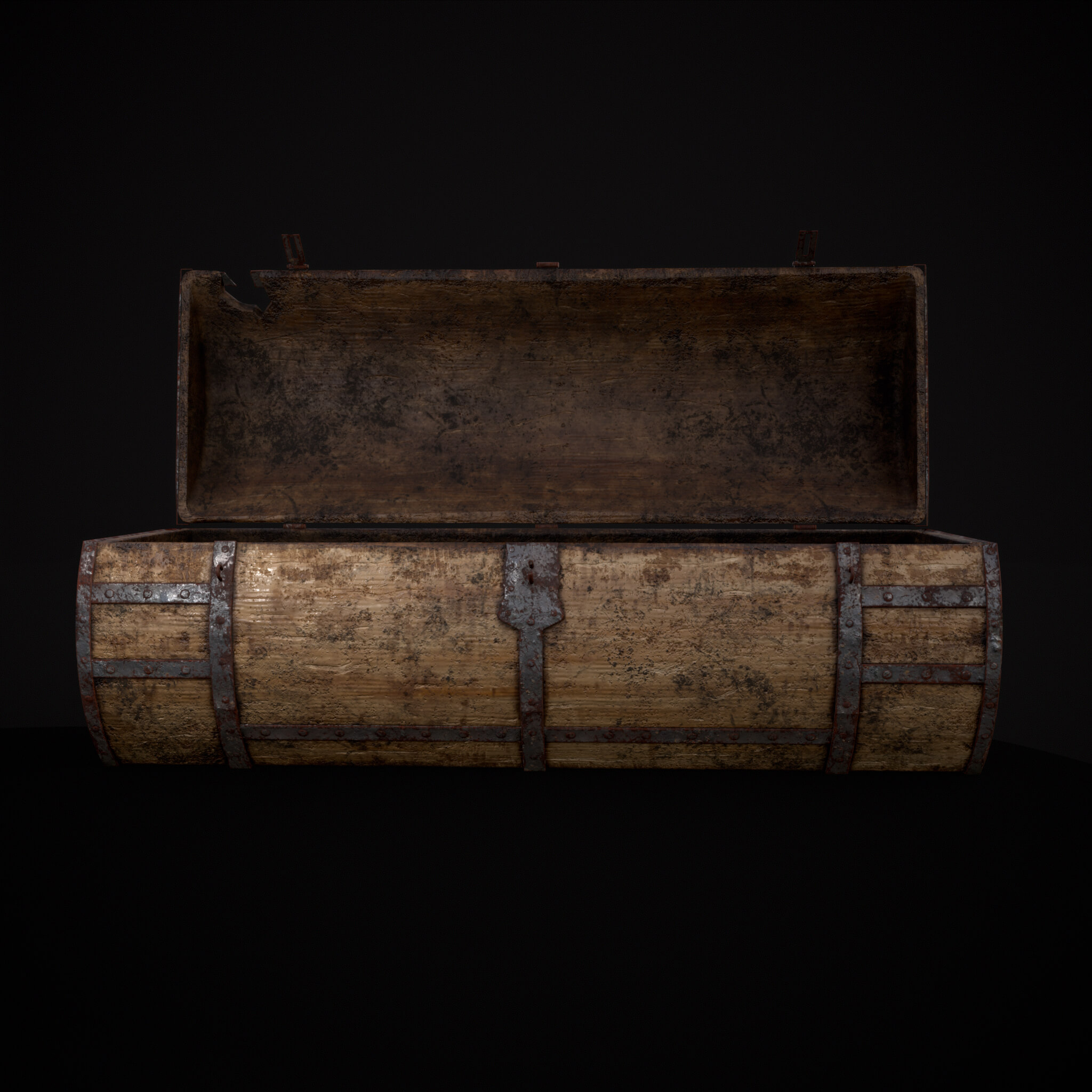 Medieval Cylindrical Chest - 3D Model by Get Dead Entertainment