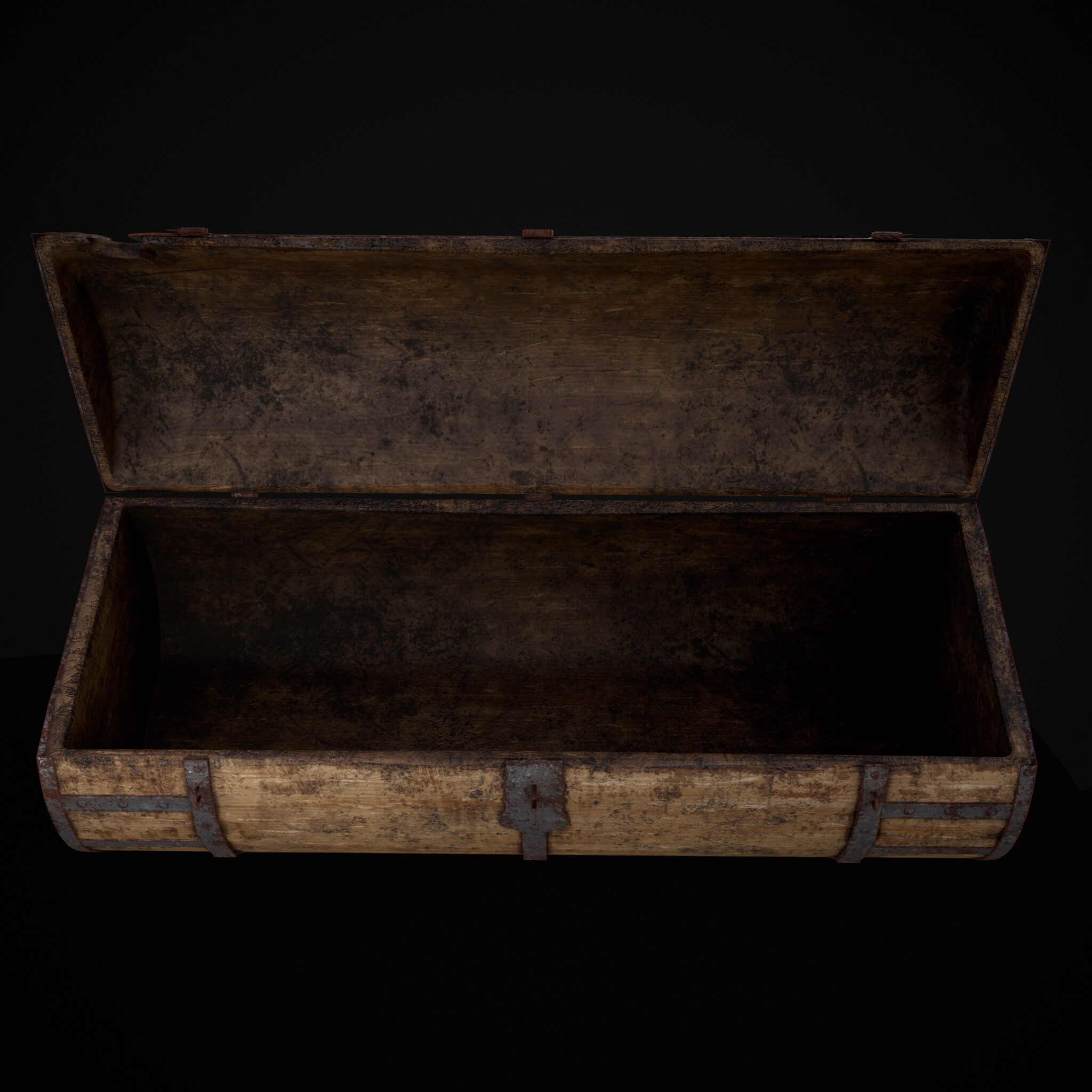Medieval Cylindrical Chest - 3D Model by Get Dead Entertainment