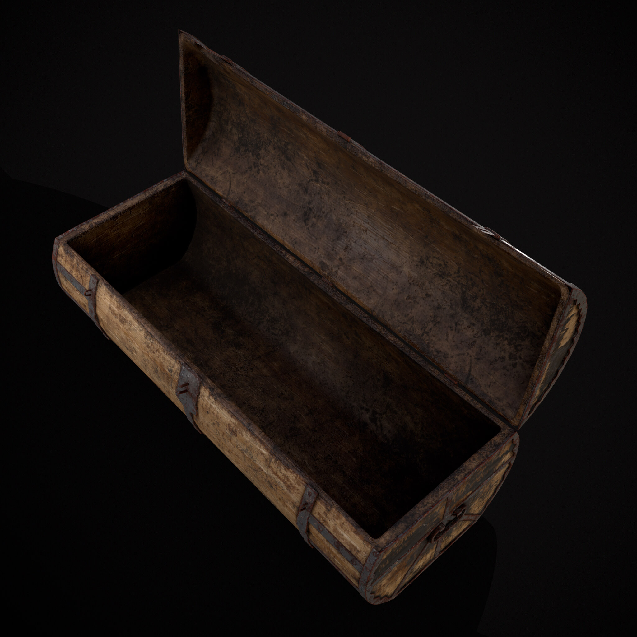 Medieval Cylindrical Chest - 3D Model by Get Dead Entertainment