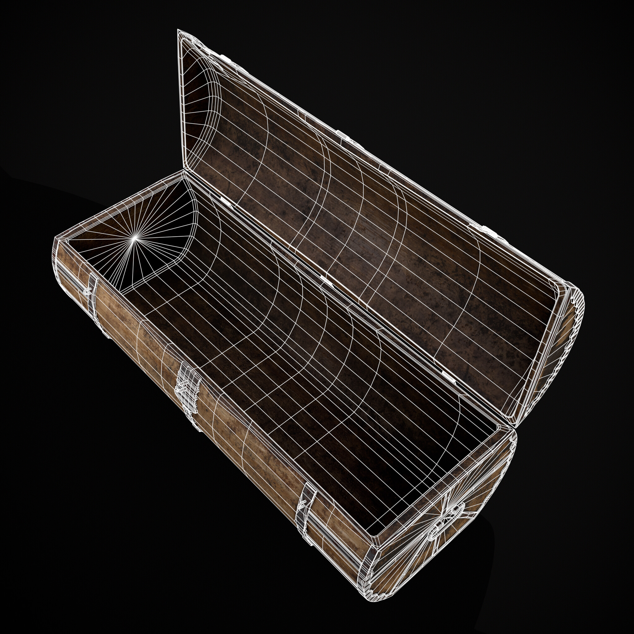 Medieval Cylindrical Chest - 3D Model by Get Dead Entertainment