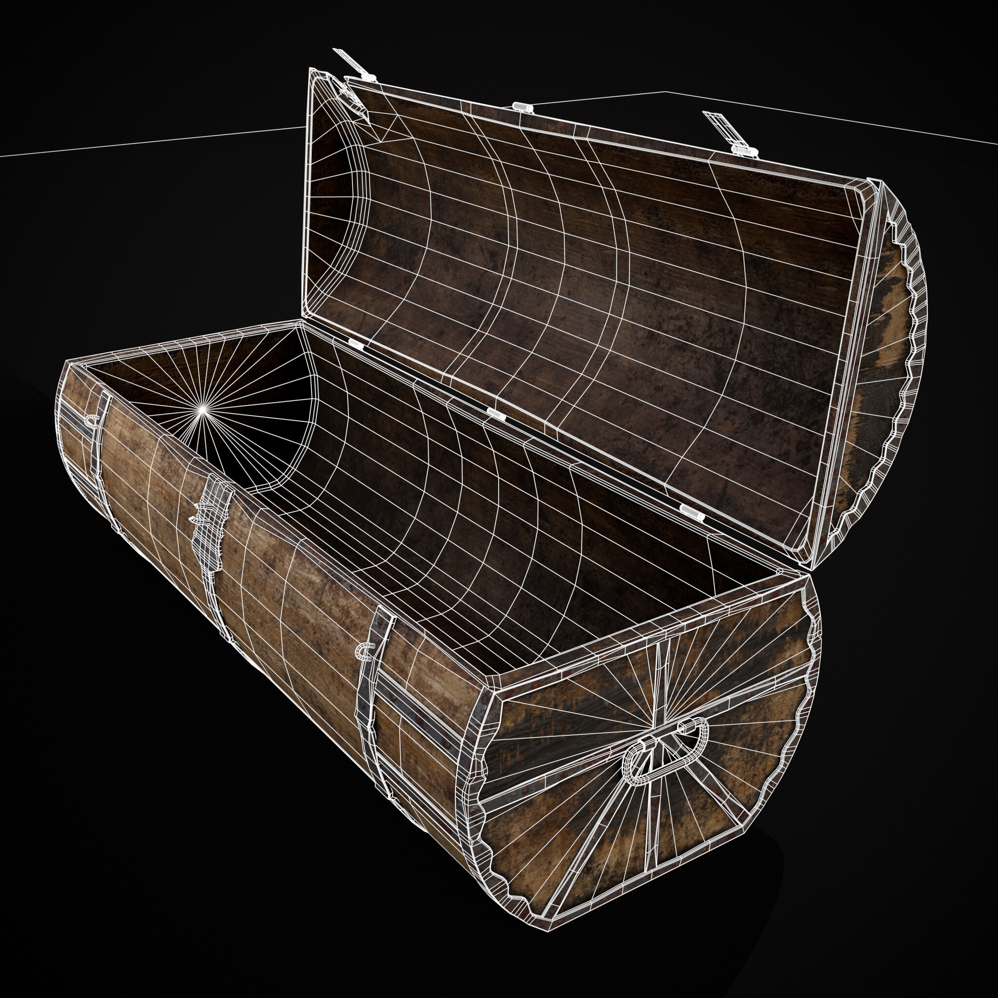 Medieval Cylindrical Chest - 3D Model by Get Dead Entertainment