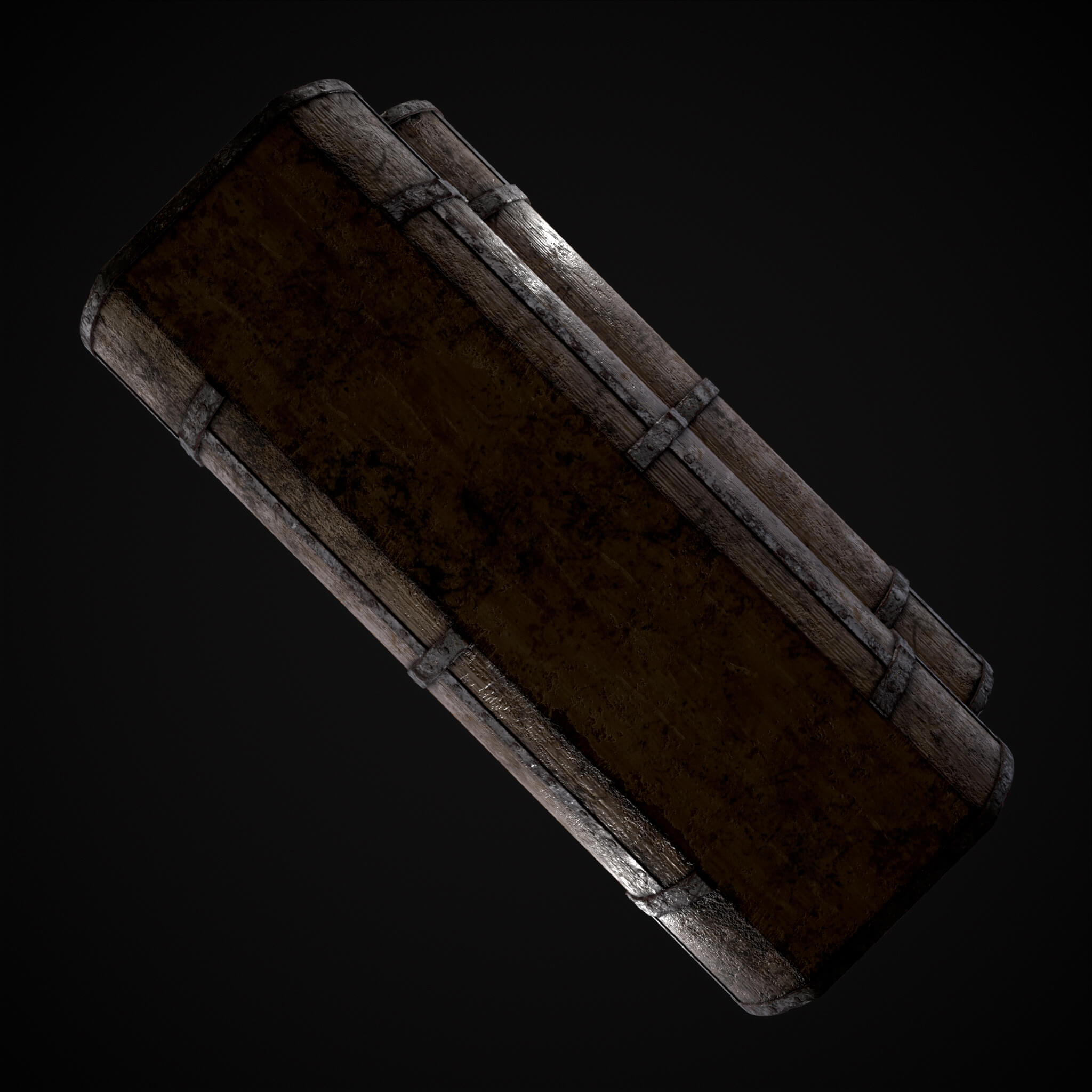 Medieval Cylindrical Chest - 3D Model by Get Dead Entertainment