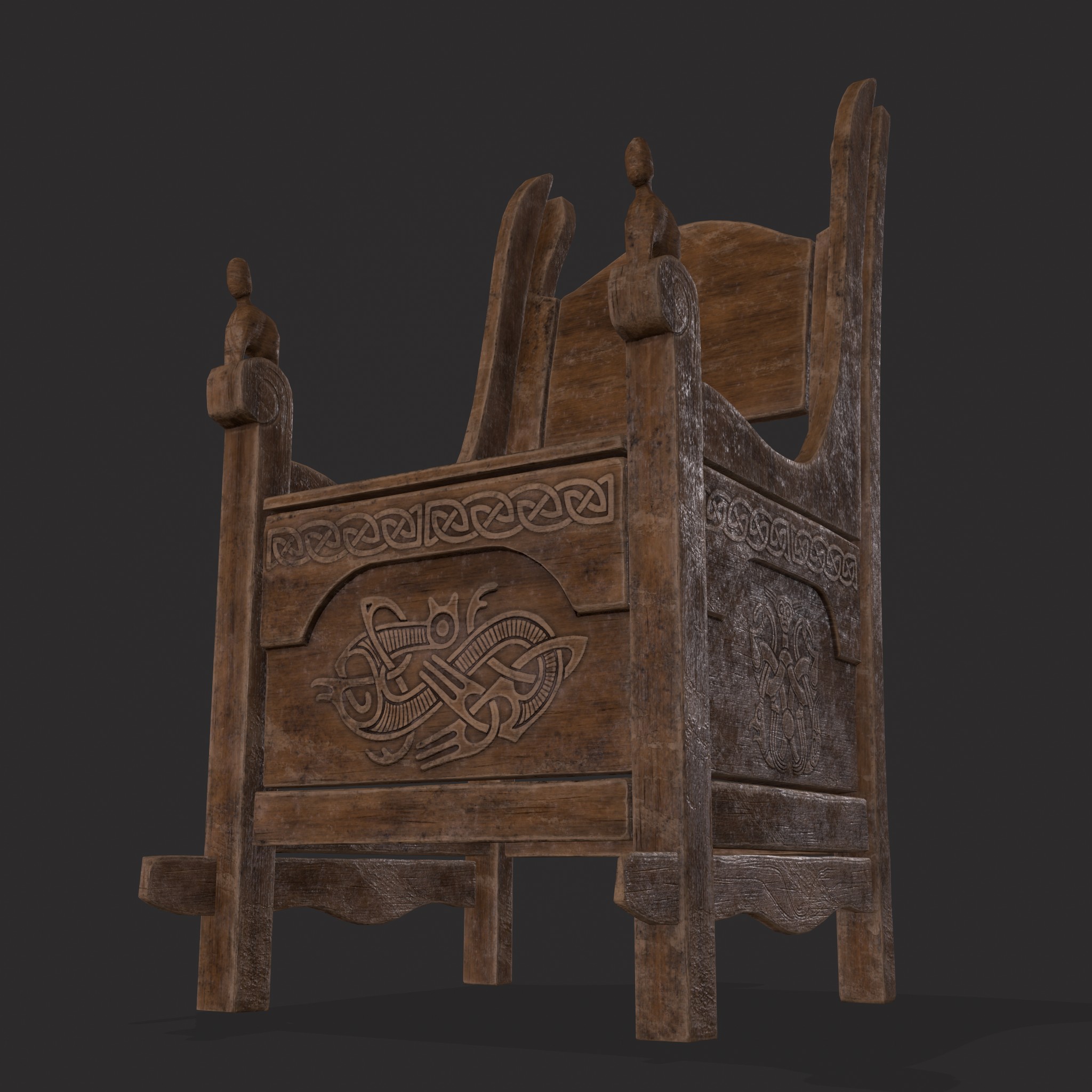 Medieval Designed Chair - 3D Model by Get Dead Entertainment