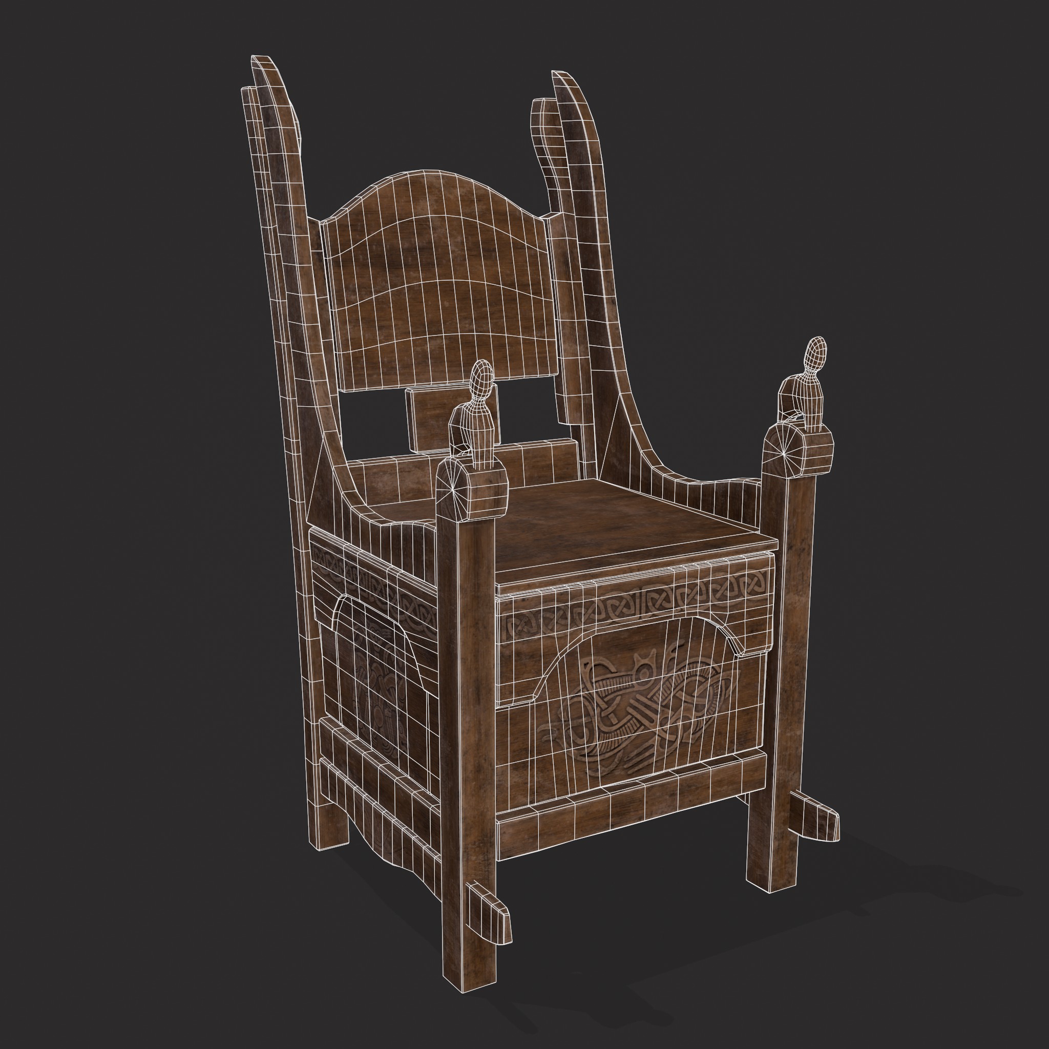Medieval Designed Chair - 3D Model by Get Dead Entertainment