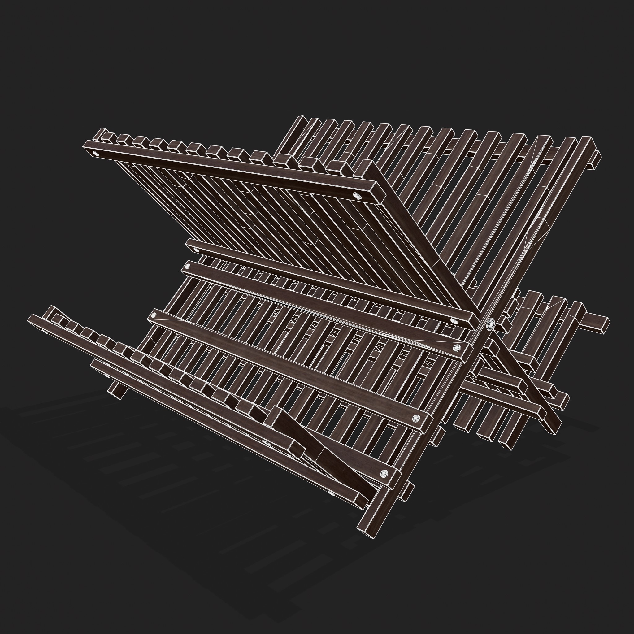 Medieval Dish Rack - 3D Model by Get Dead Entertainment