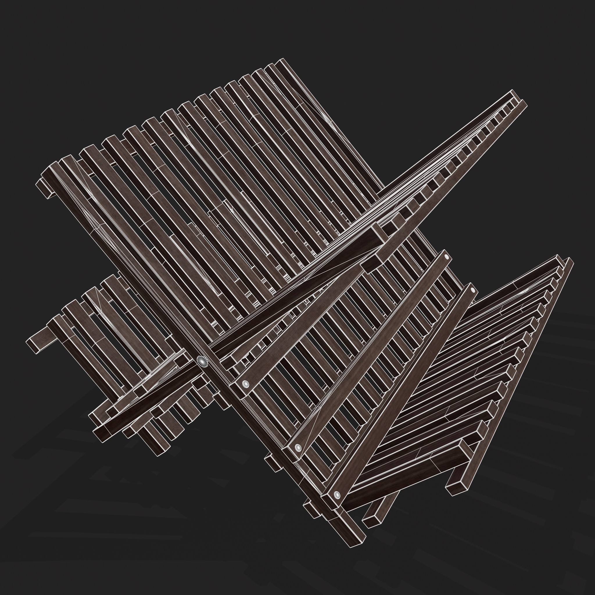 Medieval Dish Rack - 3D Model by Get Dead Entertainment